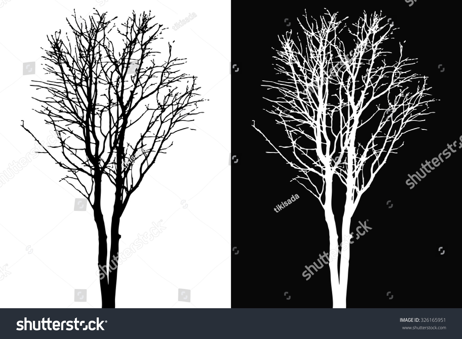 Tree Twig Silhouette Vector: เวกเตอร์สต็อก (ปลอดค่าลิขสิทธิ์) 326165951 ...