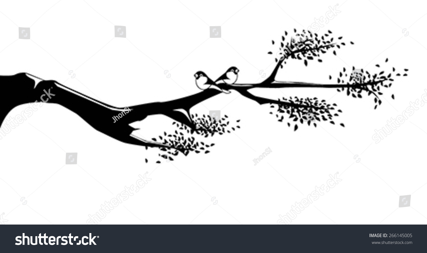 Tree Birds Stock Vector (Royalty Free) 266145005