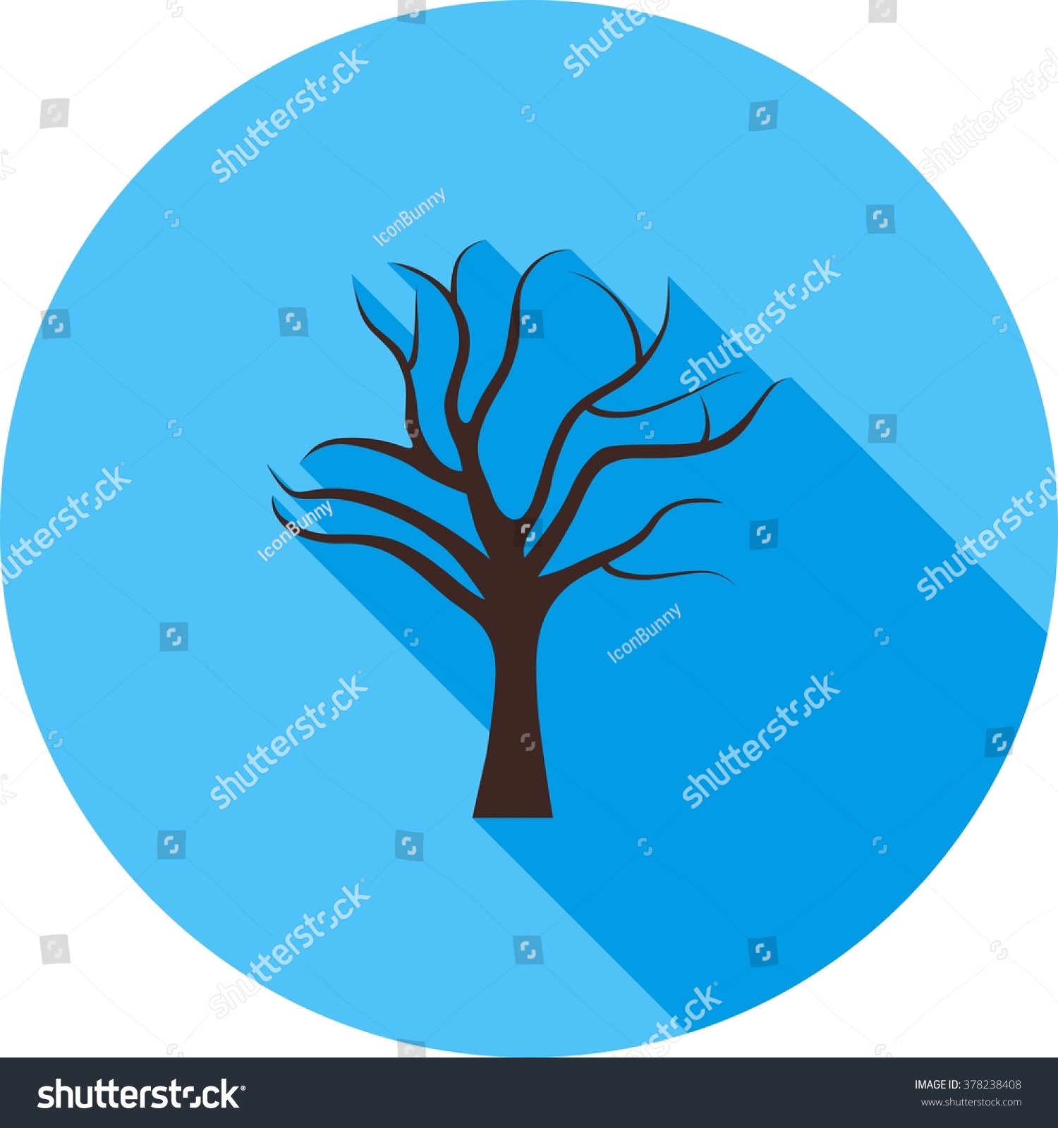 Tree No Leaves Stock Vector (Royalty Free) 378238408