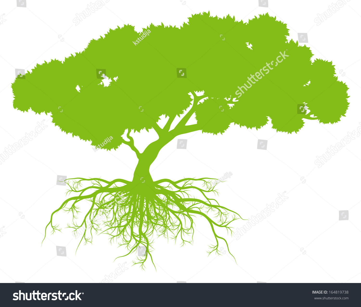Tree Roots Background Ecology Vector Concept: เวกเตอร์สต็อก (ปลอดค่า ...