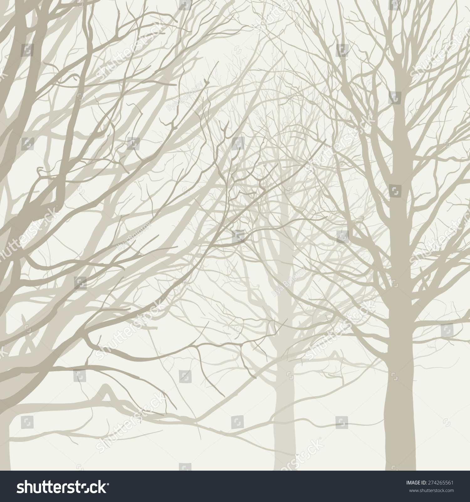 Trees Background Stock Vector (Royalty Free) 274265561