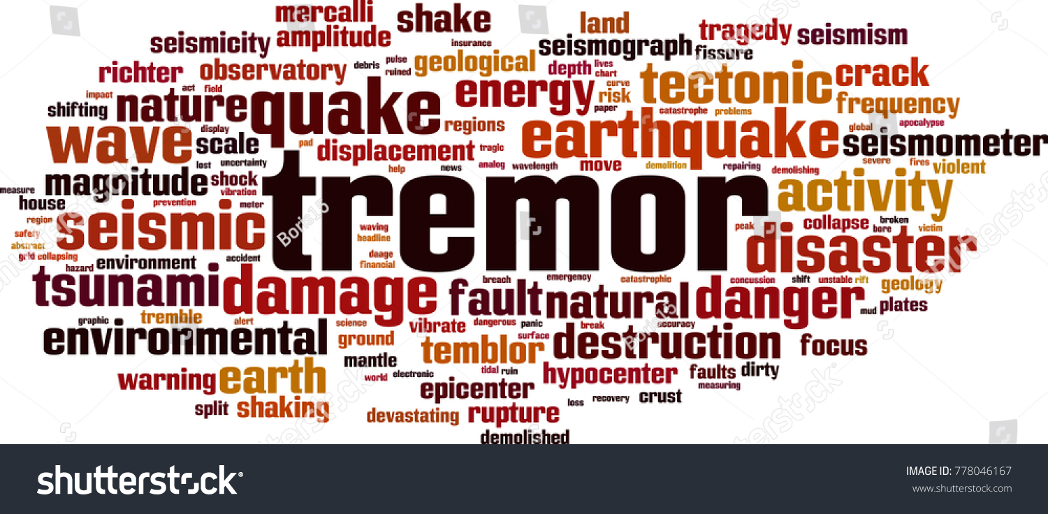 Tremor Word Cloud Concept Vector Illustration Stock Vector (Royalty ...
