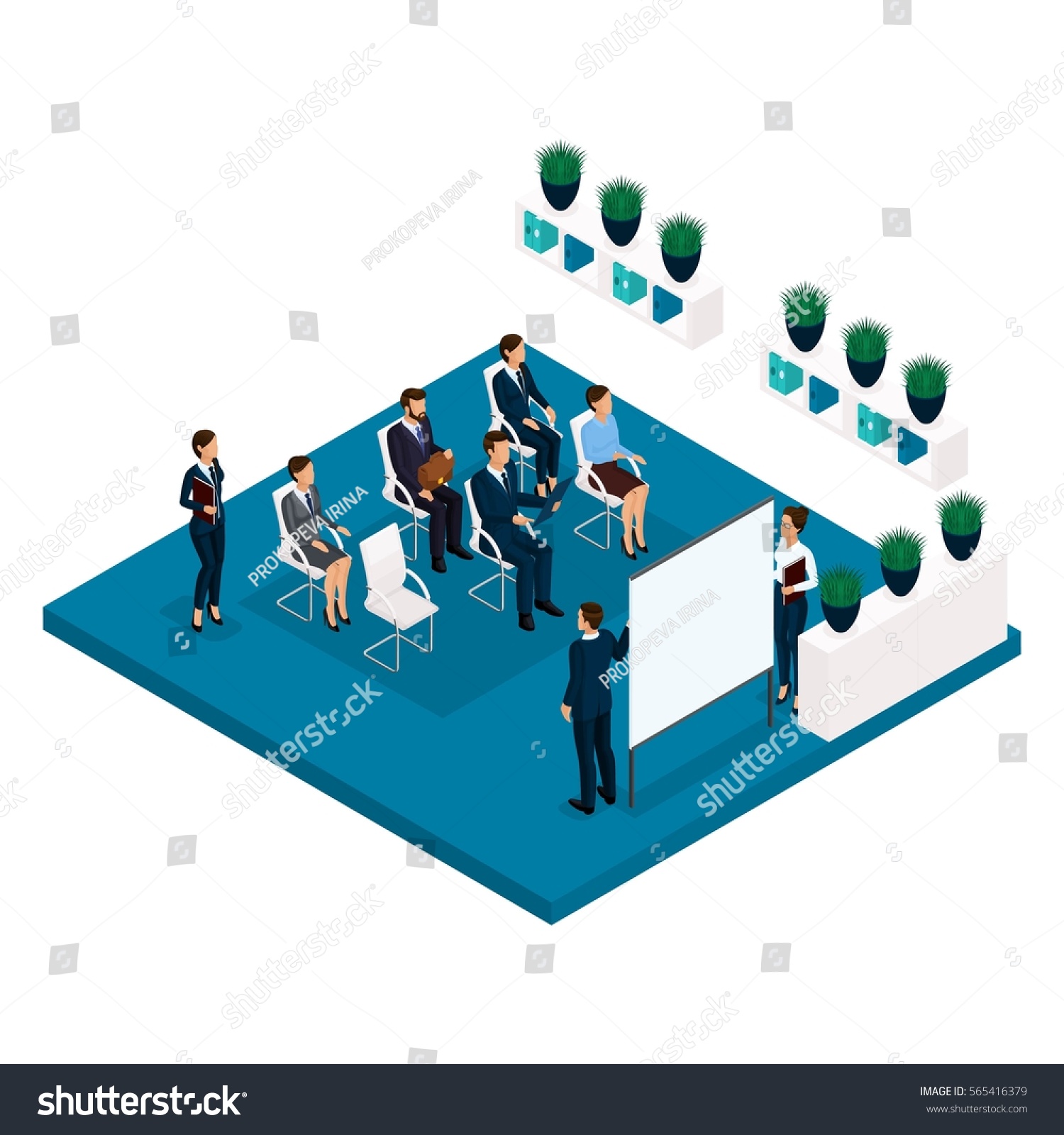 Trend Isometric People Room Office Coachers Stock Vector (Royalty Free ... Trend Isometric People Room Office Coachers Stock Vector (Royalty Free ...
