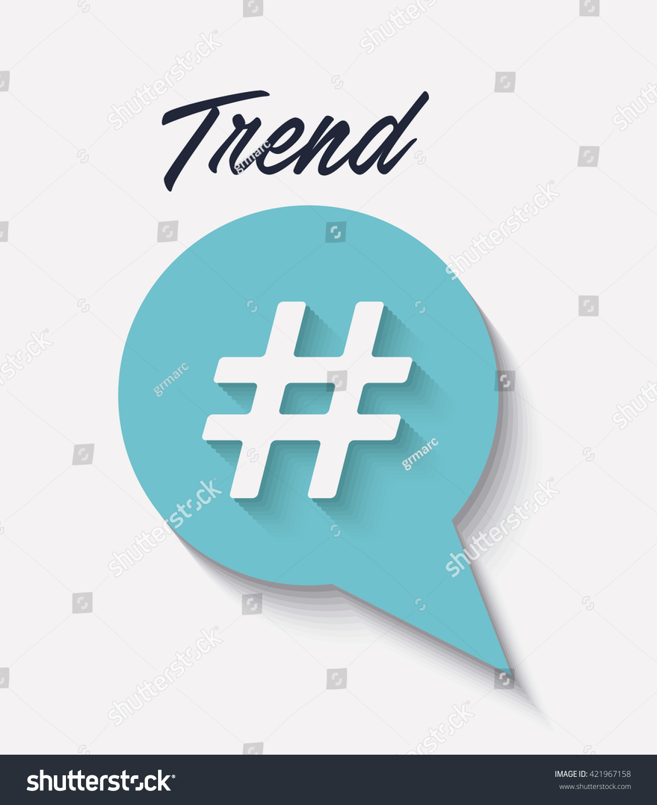 Trend Symbol Design Stock Vector (Royalty Free) 421967158 | Shutterstock