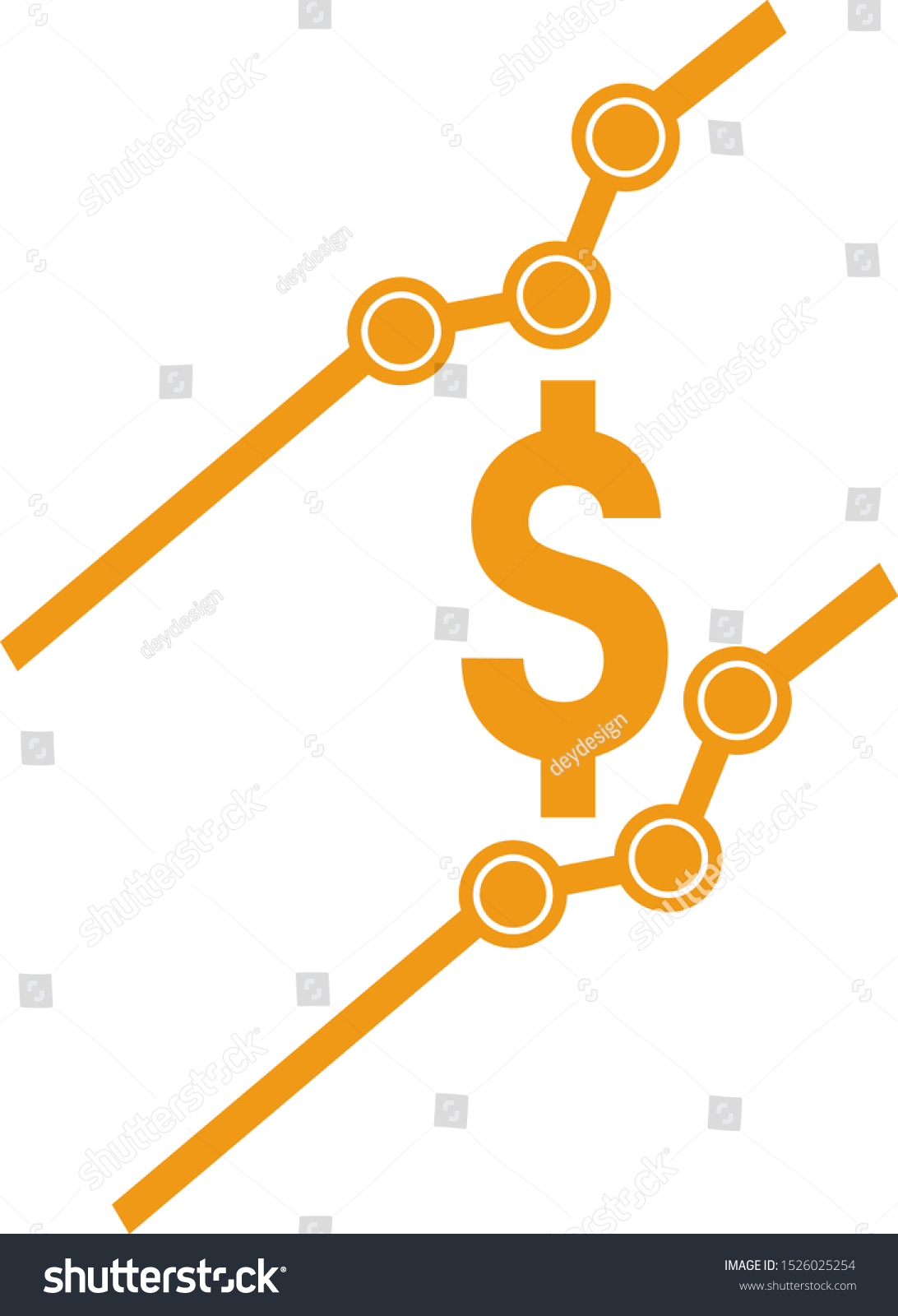 Trends Currency Icon Technology Logo Vector Stock Vector (Royalty Free ...