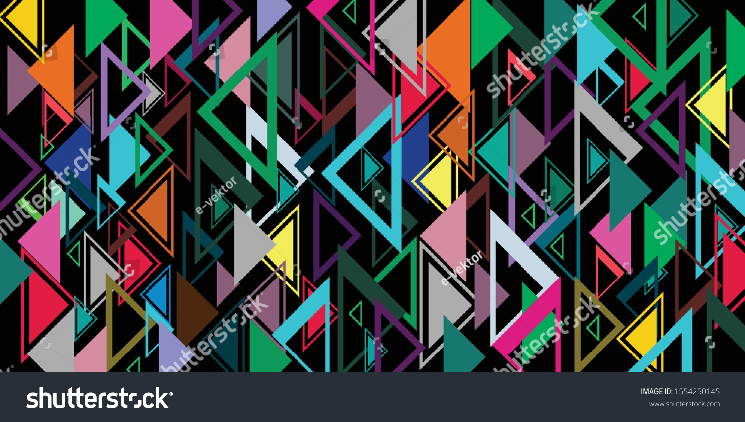 Triangel Pattern Vector Wallpaper Banner Stock Vector (Royalty Free ...