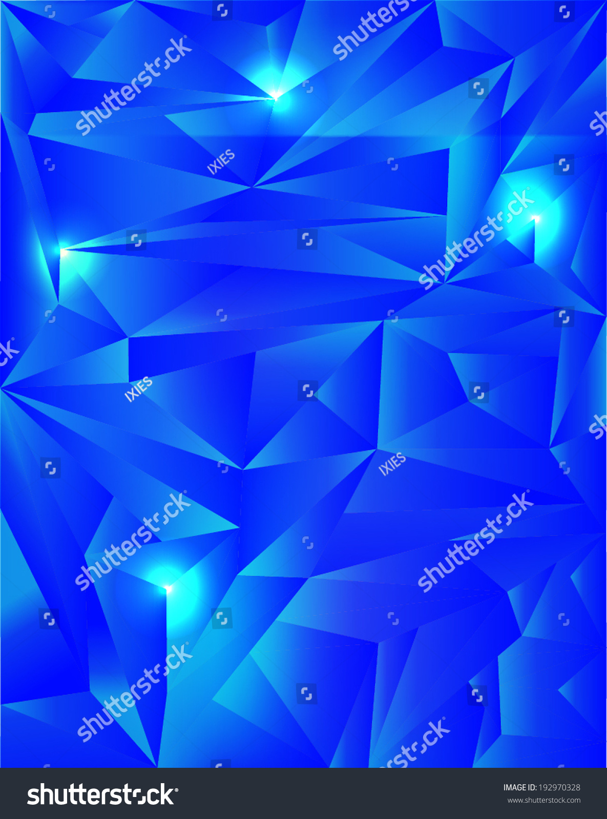 Triangle Abstract Blue Business Vector Background Stock Vector (Royalty ...