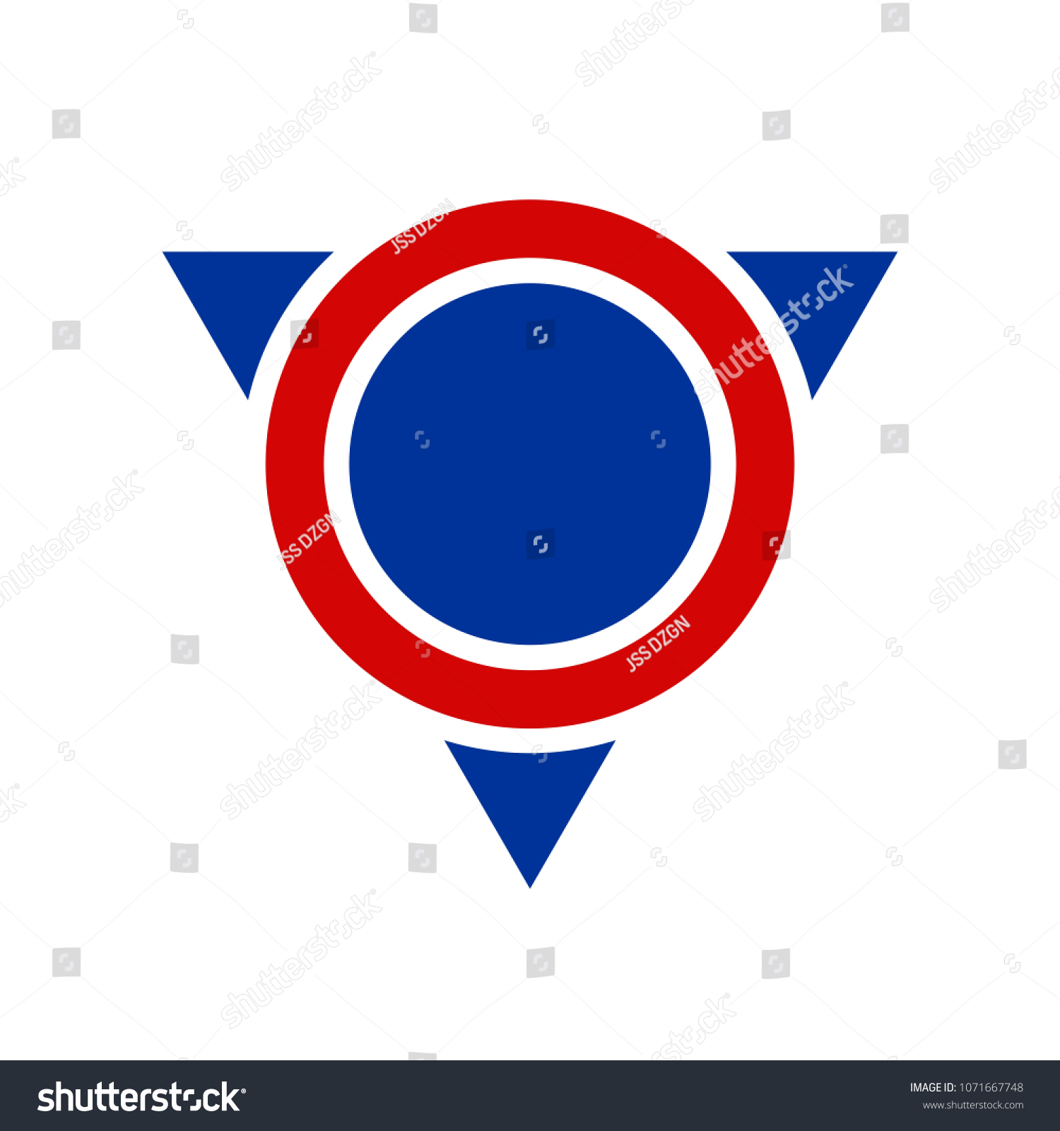 Triangle Circle Symbol Icon Logo Vector: vector de stock (libre de ...