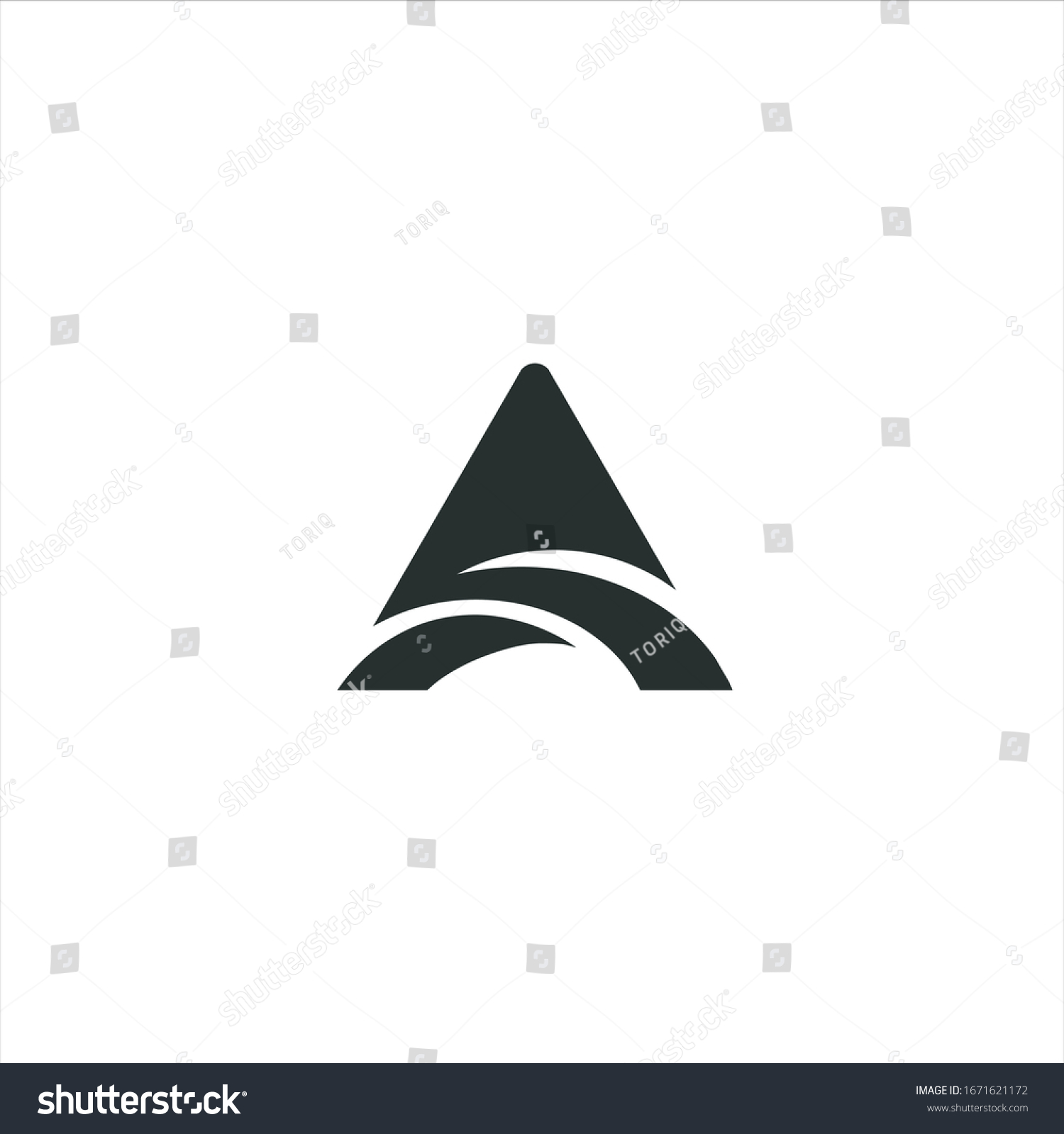 Triangle Road Logo Design 库存矢量图（免版税）1671621172 | Shutterstock