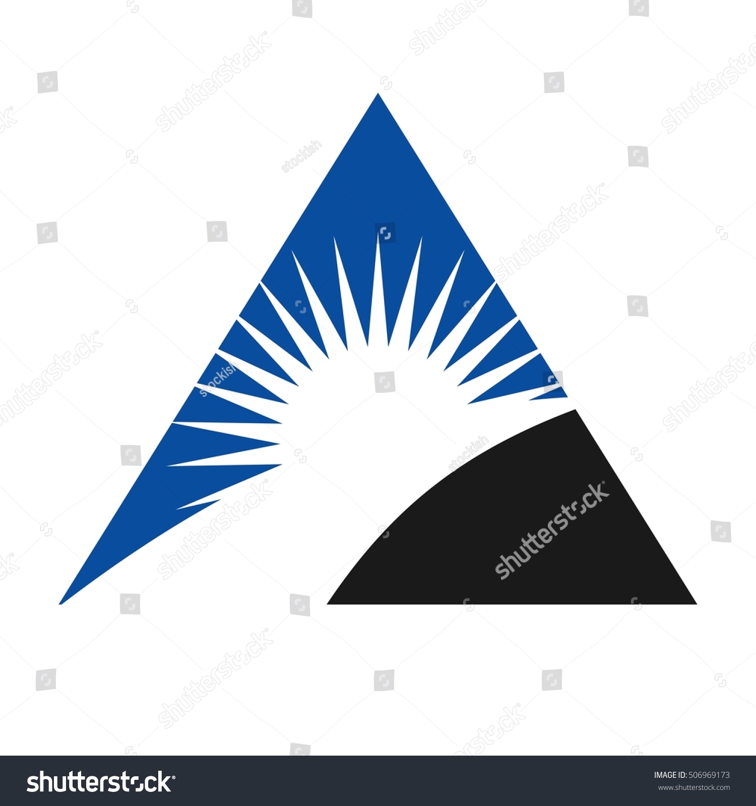 Triangle Sun Logo Vector Stock Vector (Royalty Free) 506969173 ...