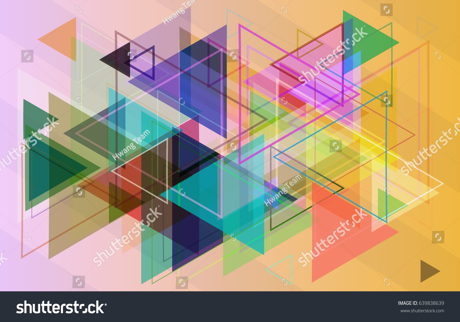 Triangle Art Design Stock Vector (Royalty Free) 639838639