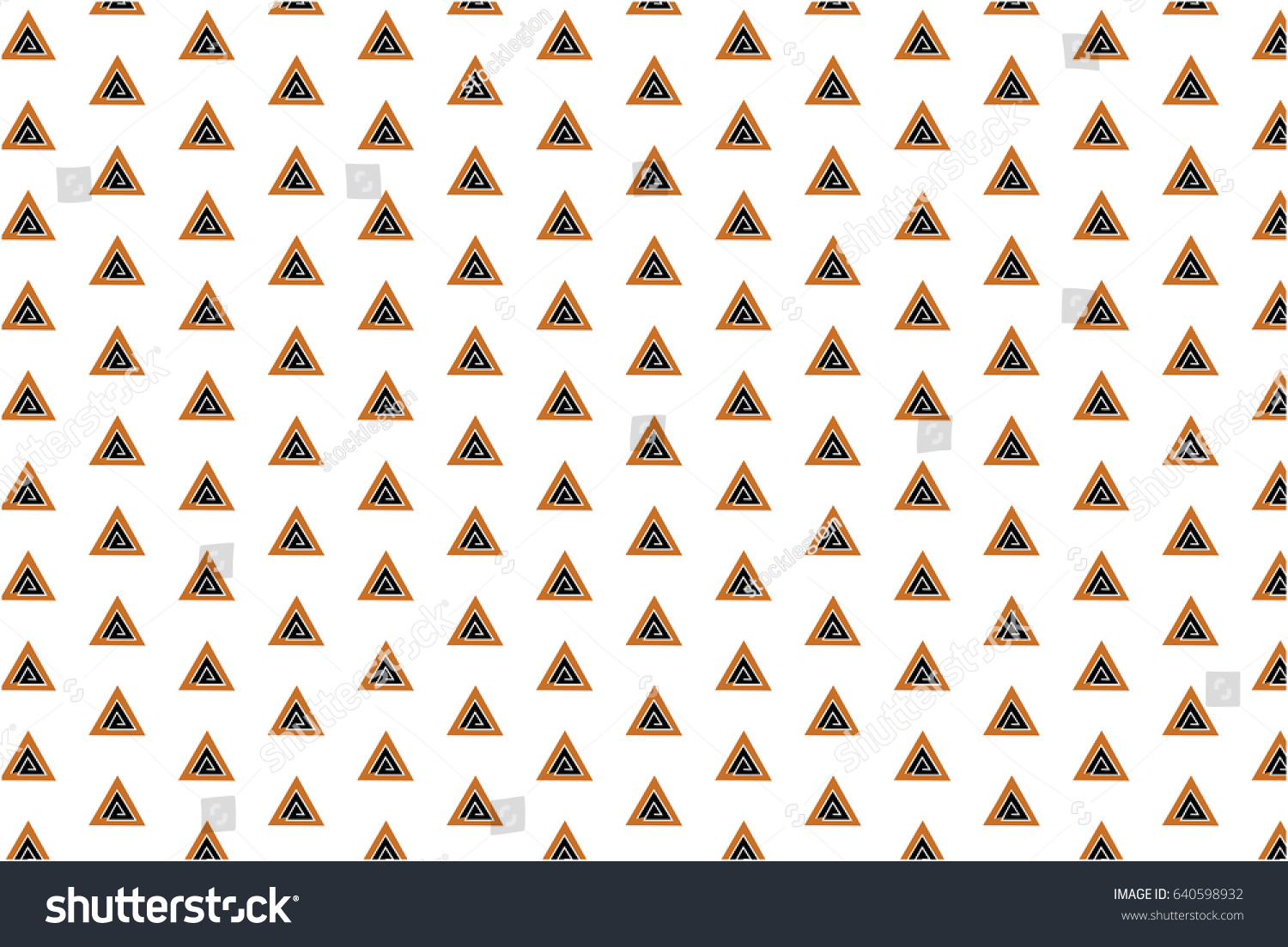 Triangle Brown Fantasy Tradiational Modern Vector Stock Vector (Royalty ...