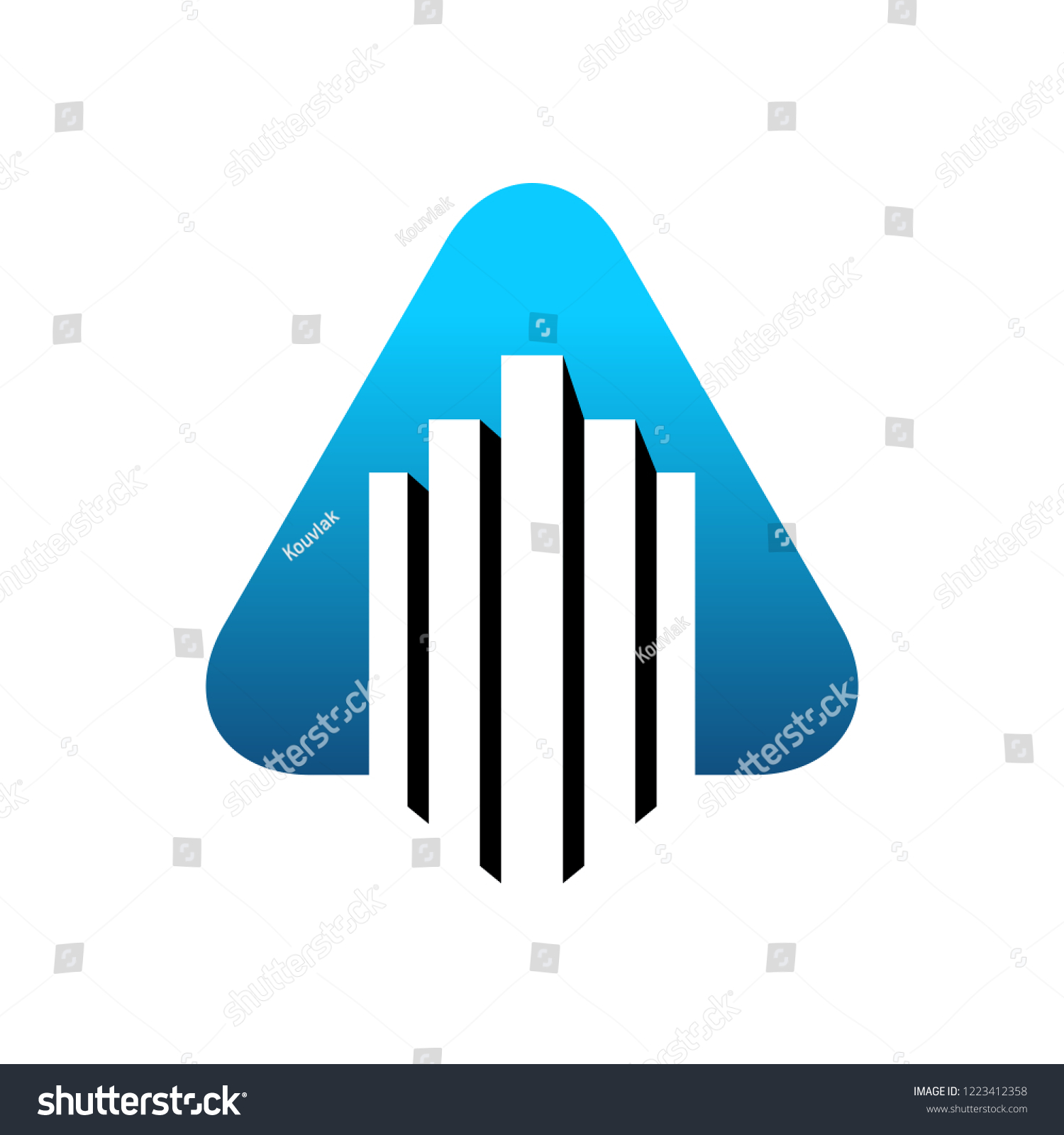 Triangle Building Logo Design Template Stock Vector (Royalty Free ...