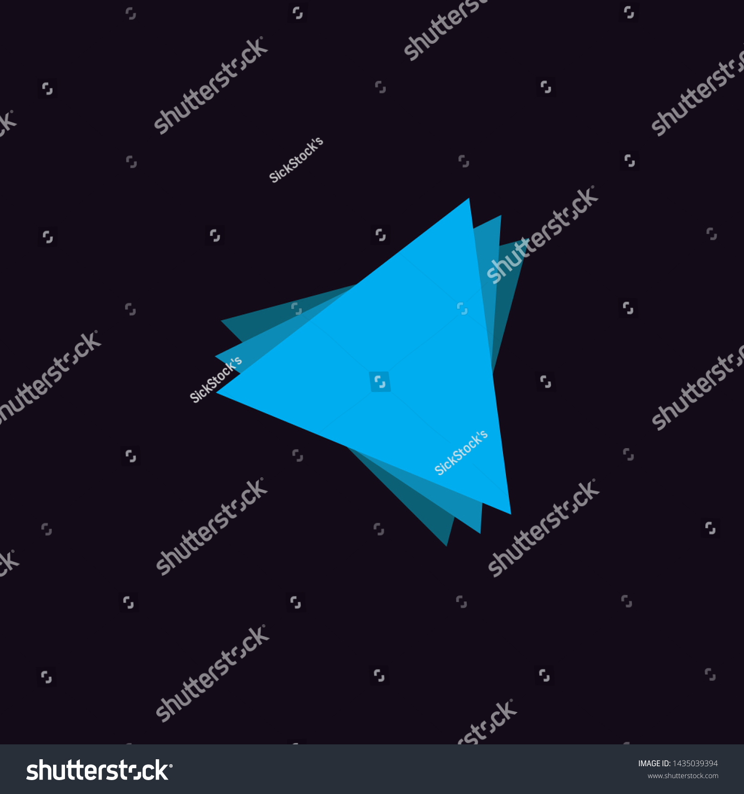 Triangle Circle 3d Motion Logo Vector Stock Vector (Royalty Free ...