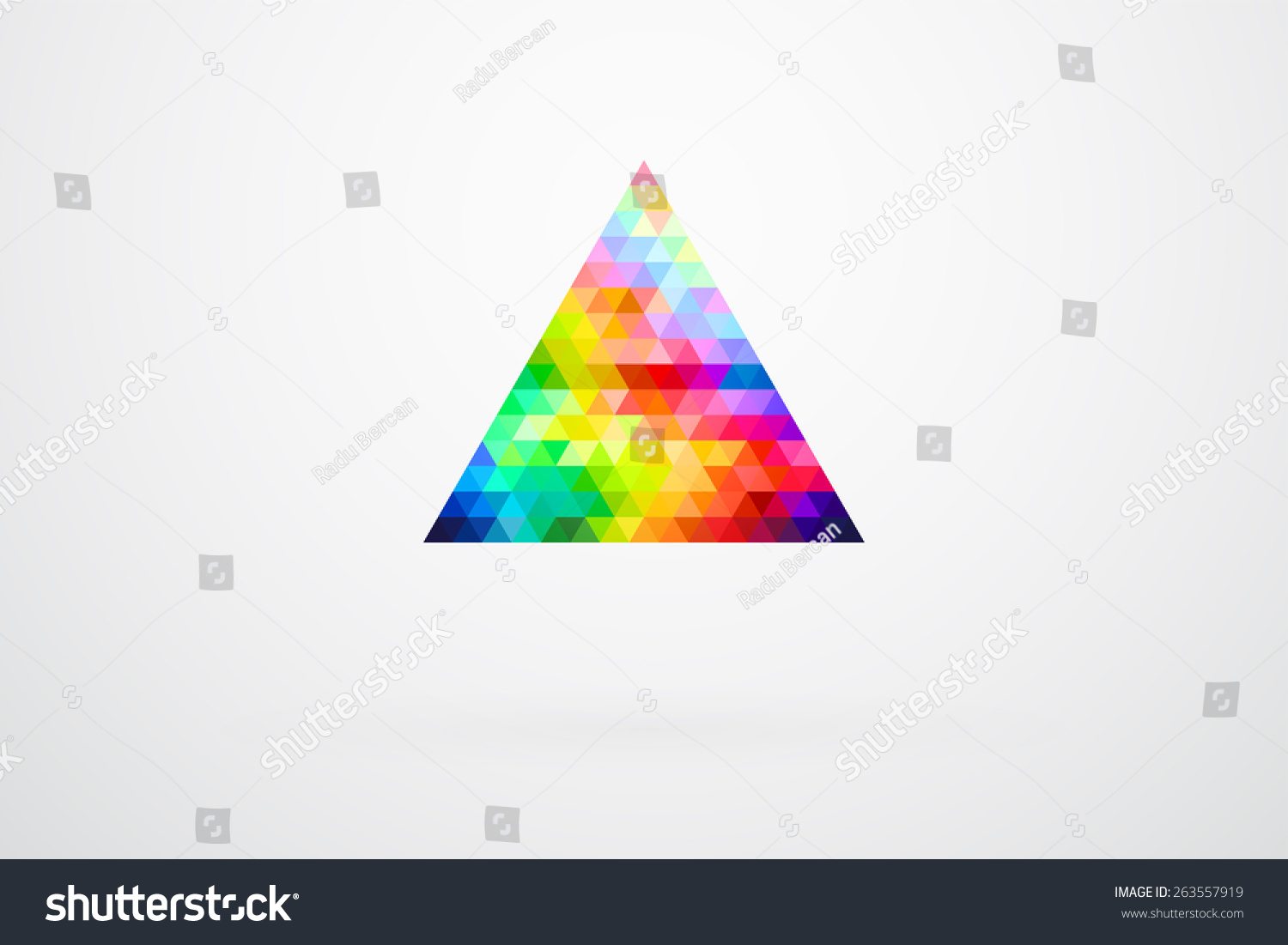 Triangle Color Palette Guide Spectrum Vector Stock Vector (Royalty Free ...