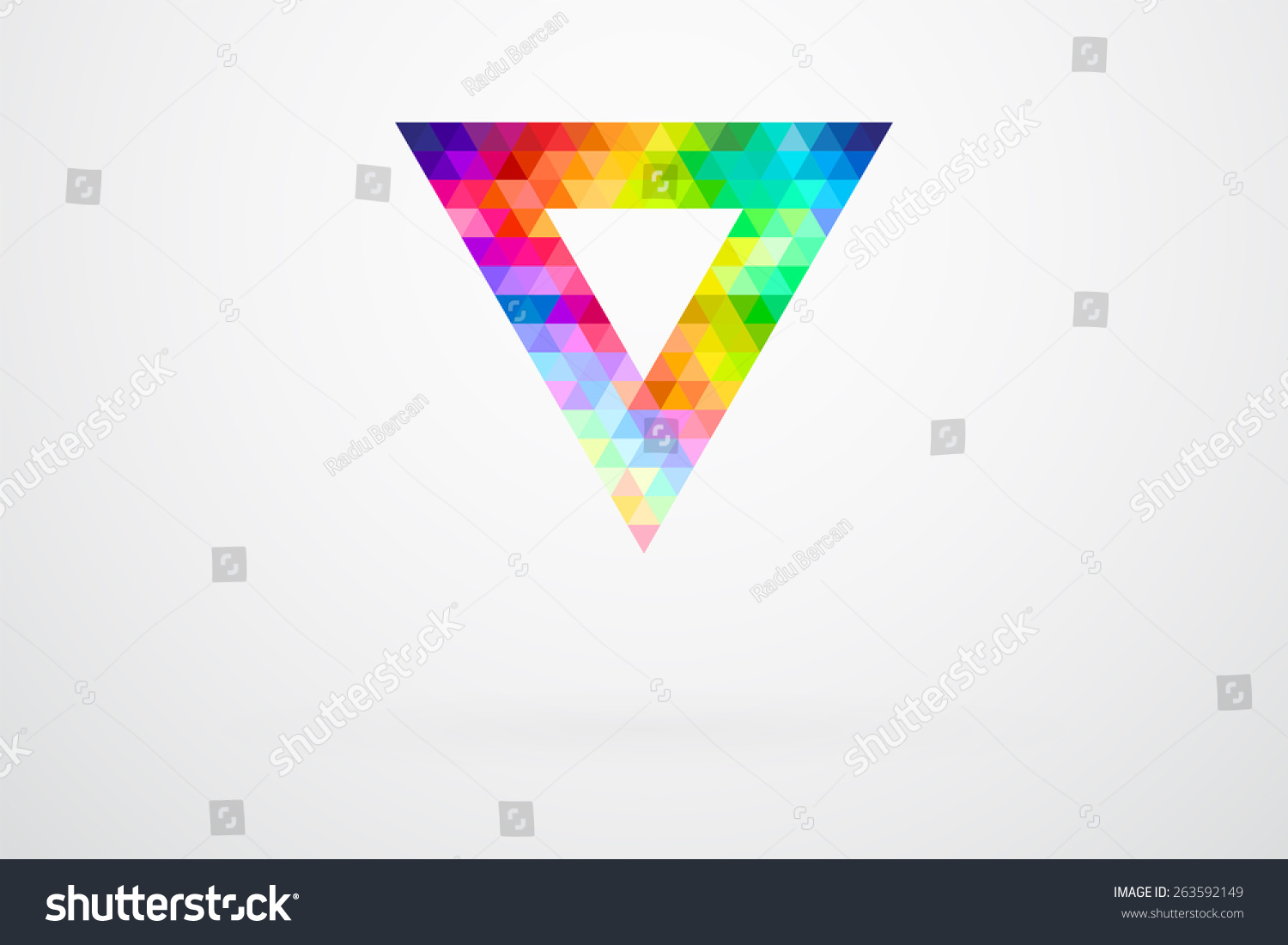 Triangle Color Palette Guide Spectrum Vector : image vectorielle de ...
