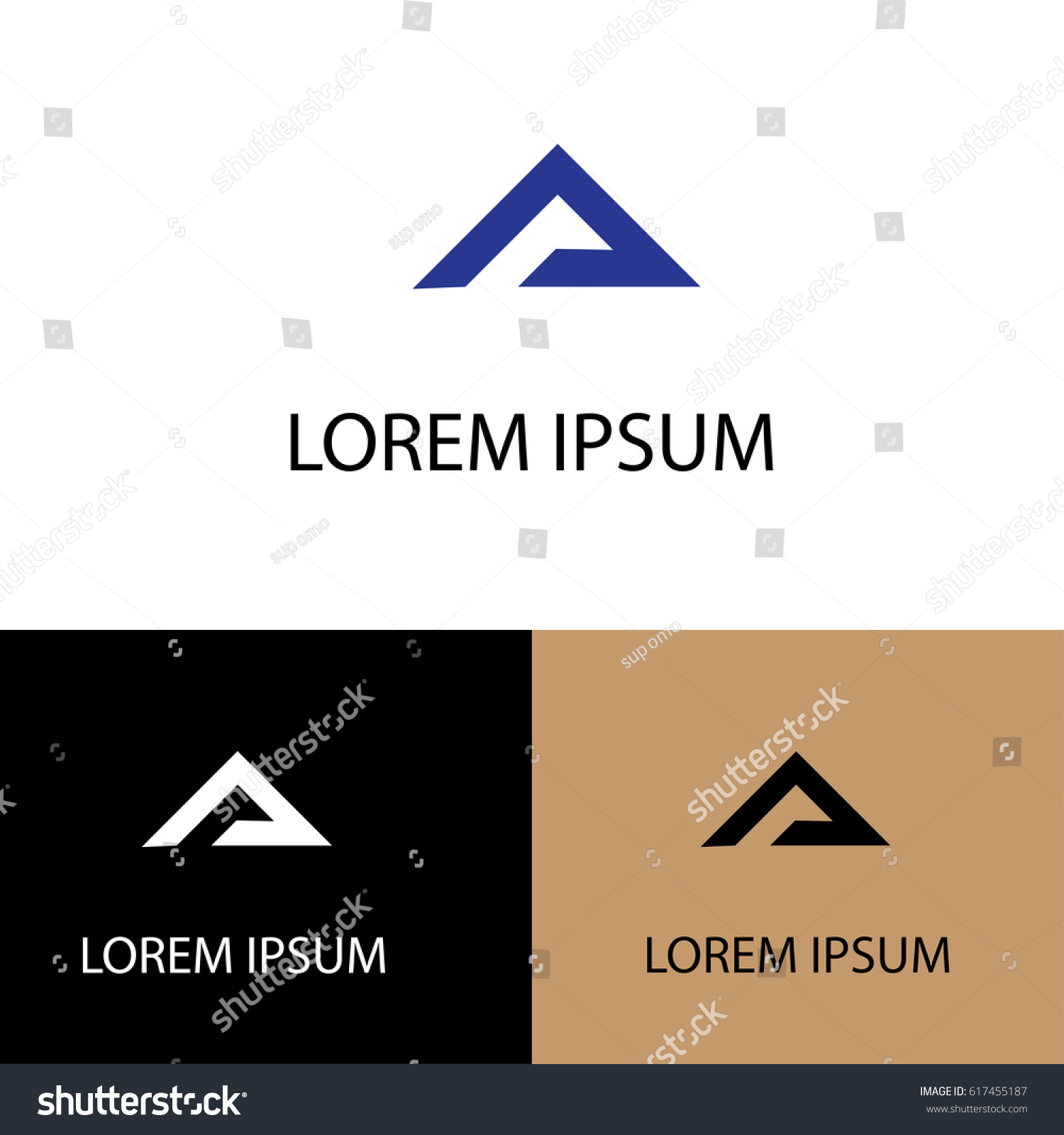 Triangle Company Logo Stock Vector (Royalty Free) 617455187