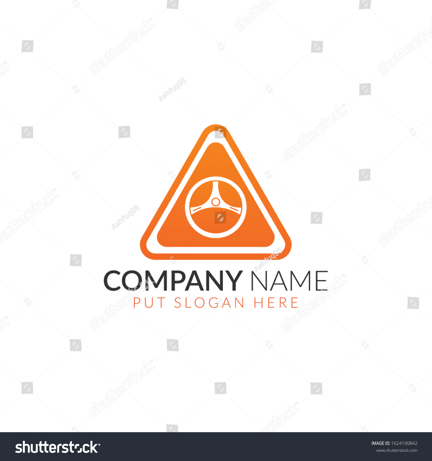 Triangle Driving School Logo Template Logo Stock Vector (Royalty Free ...