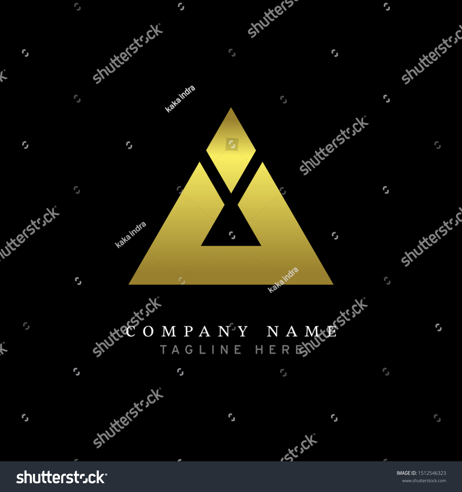 Triangle Element Logo Design Isometric Logo Stock Vector (Royalty Free ...