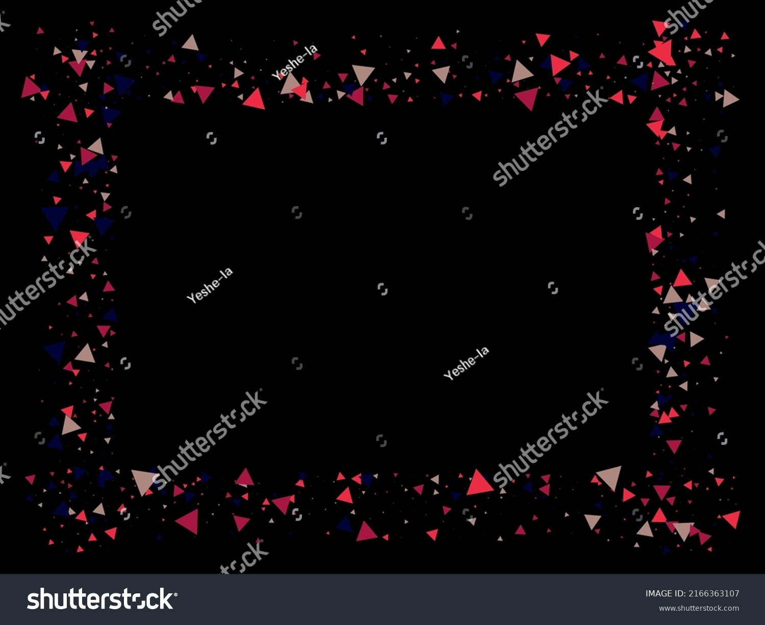 Triangle Explosion Confetti Broken Glass Explosive Stock Vector ...