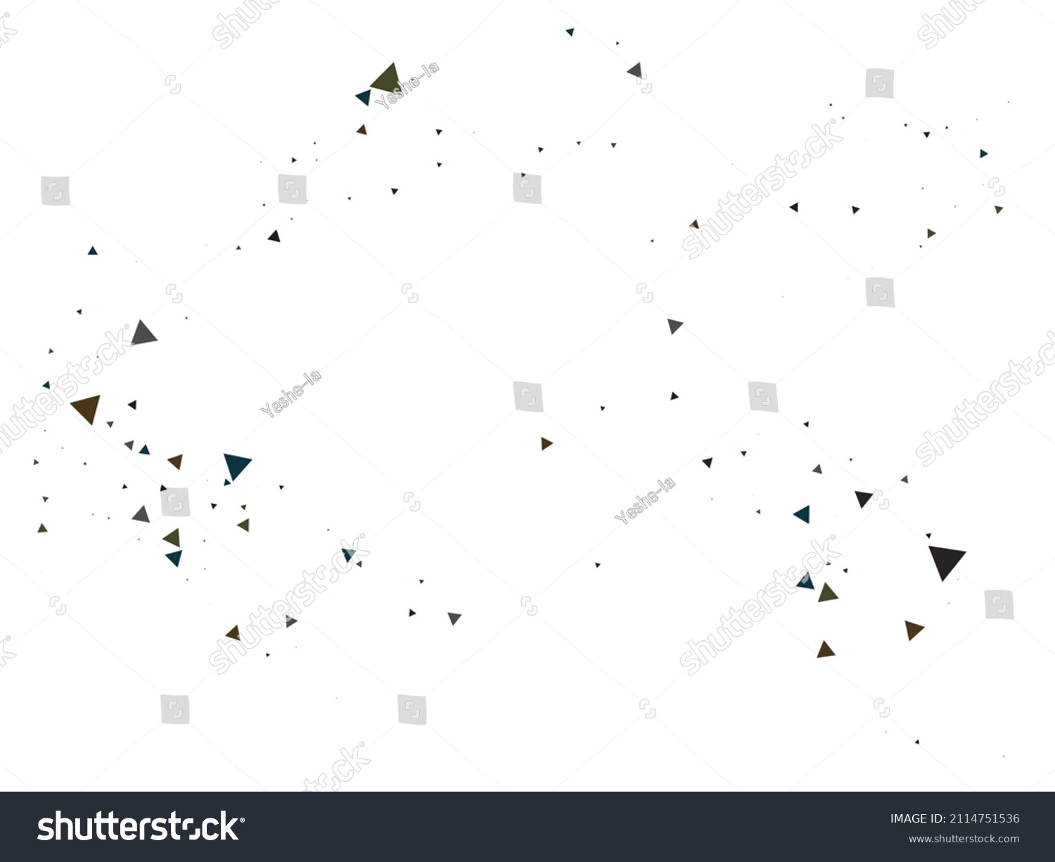 Triangle Explosion Confetti Exploded Star Design Stock Vector (Royalty ...