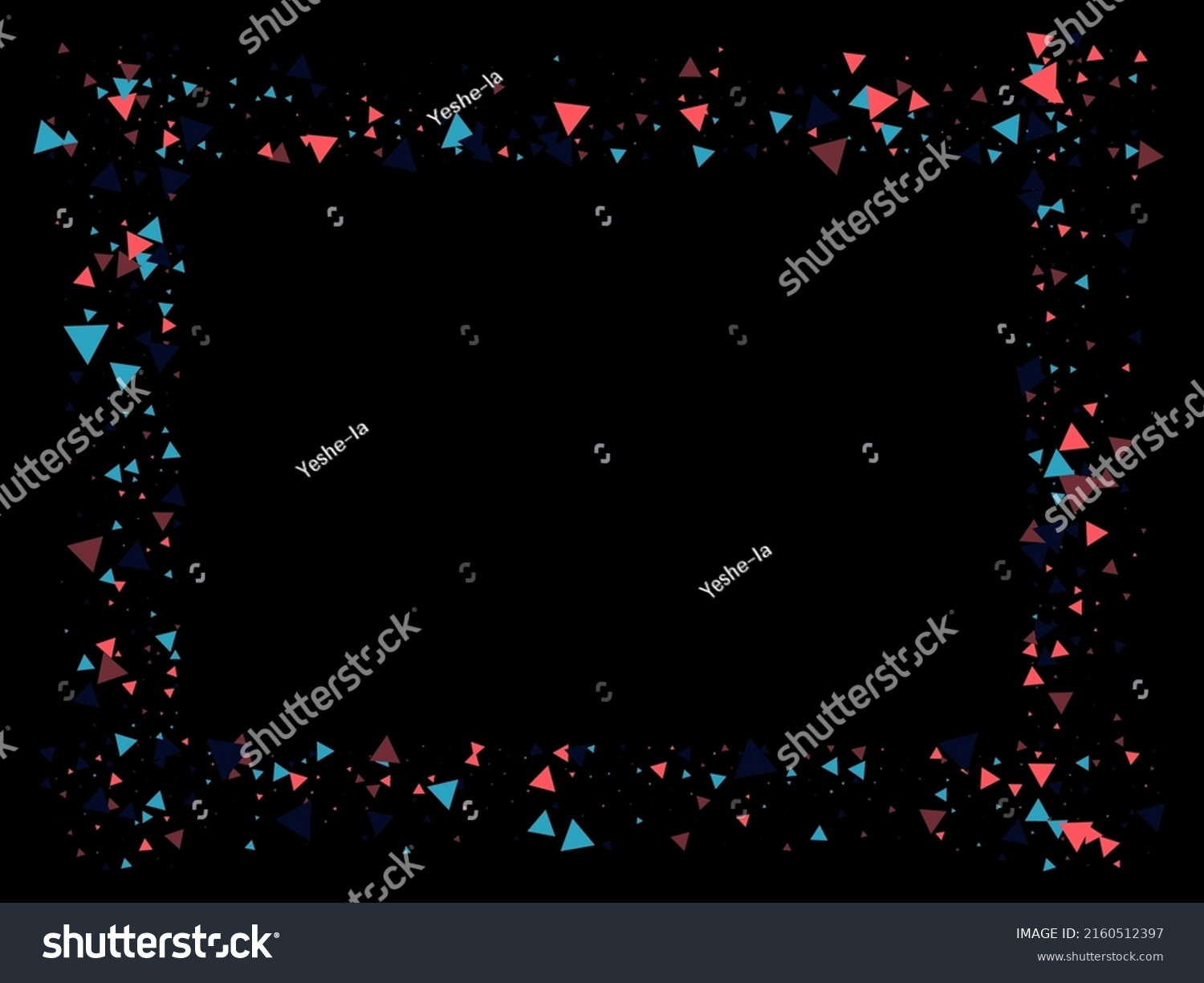 Triangle Explosion Confetti Triangles Burst Moving Stock Vector ...