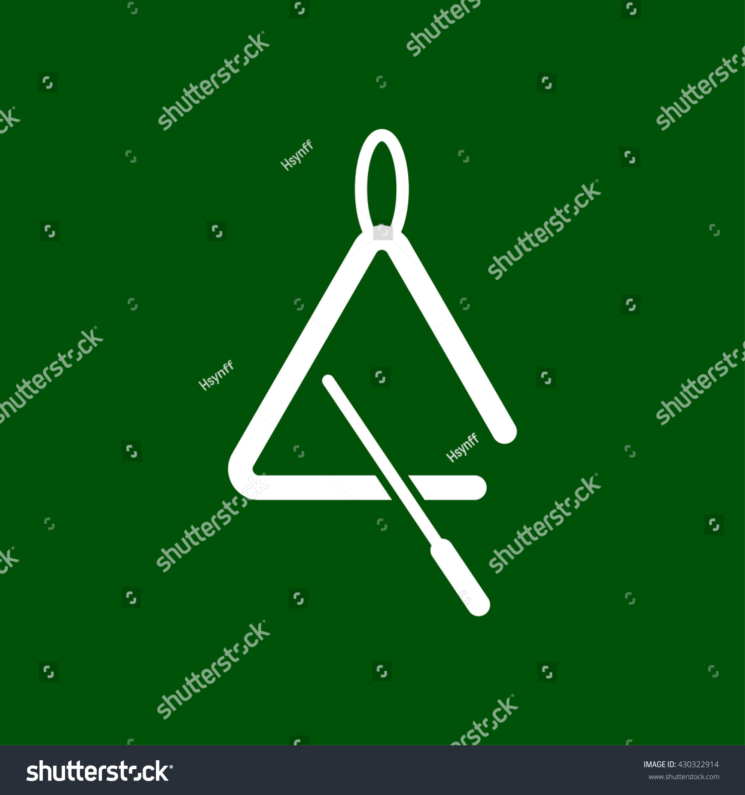 Triangle Icon Triangle Instrument Vector Illustration Stock Vector ...