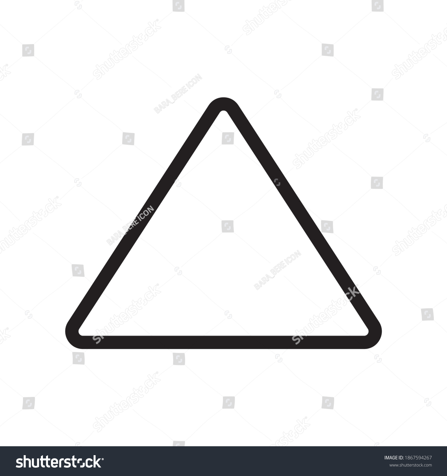 Triangle Icon Vector Illustration Sign Stock Vector (Royalty Free ...