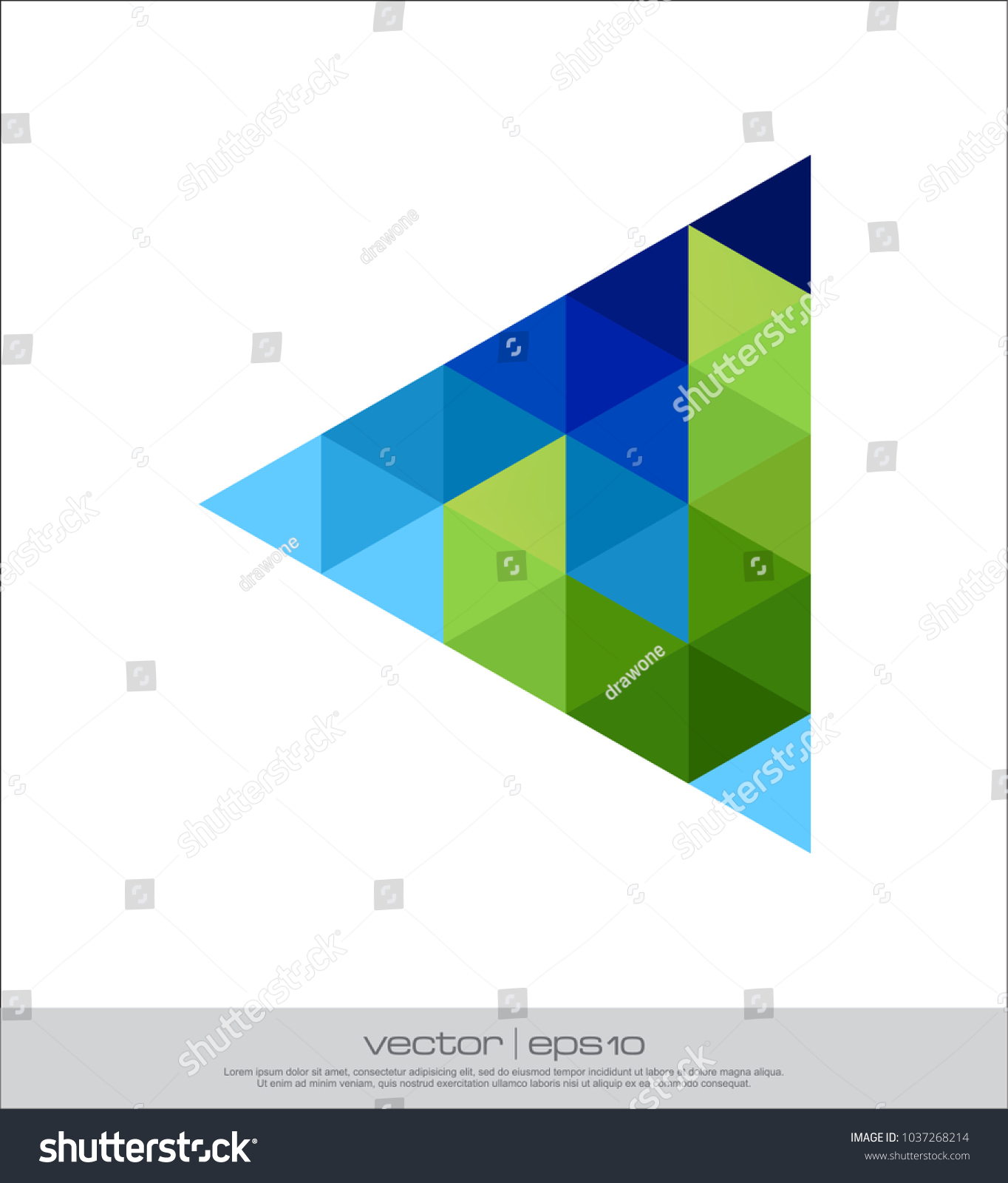 Triangle J Logo Template Stock Vector (Royalty Free) 1037268214
