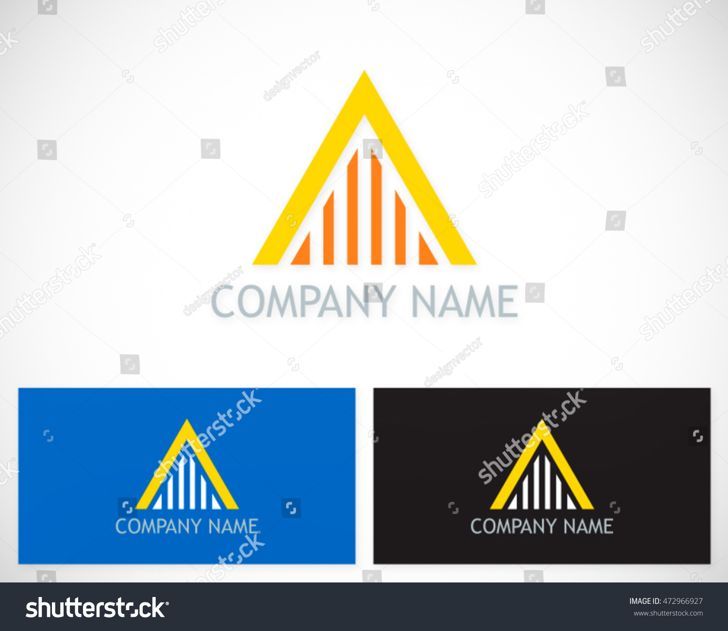 Triangle Line Company Logo Stock Vector (Royalty Free) 472966927 ...