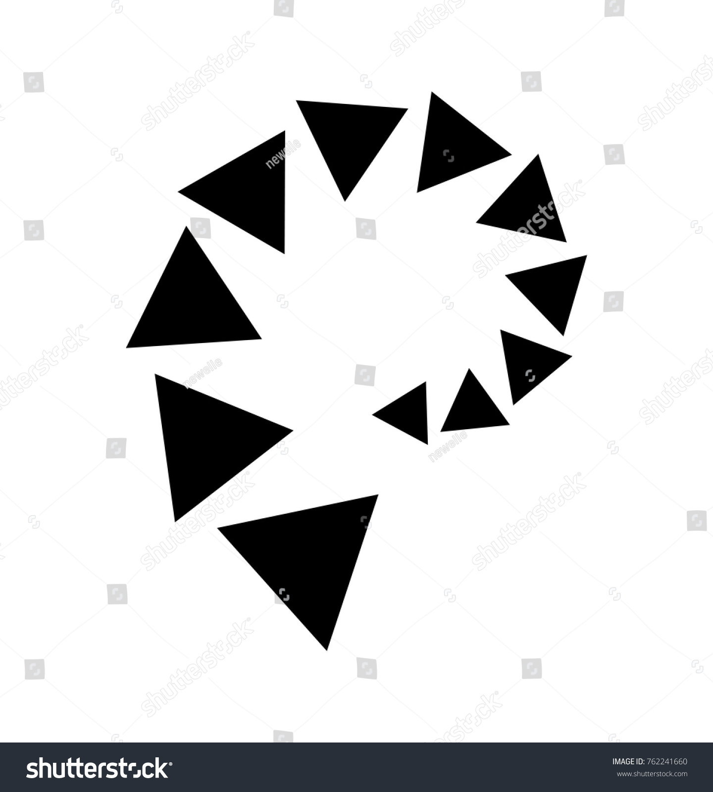 Triangle Line Divider Vector Design Footer Stock Vector (Royalty Free ...