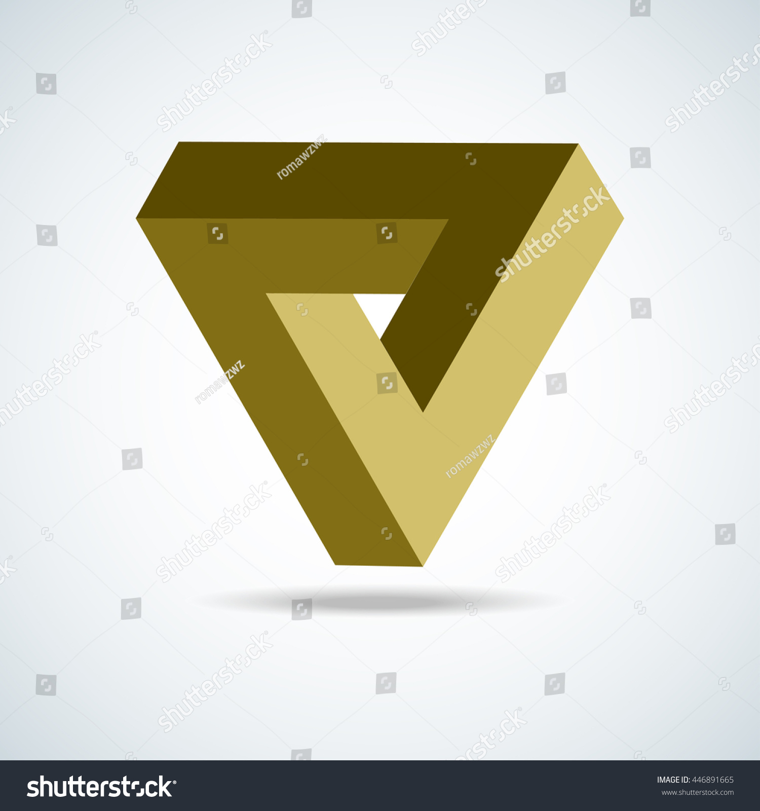 Triangle Logo Abstract Infinite Impossible Loop: เวกเตอร์สต็อก (ปลอดค่า ...