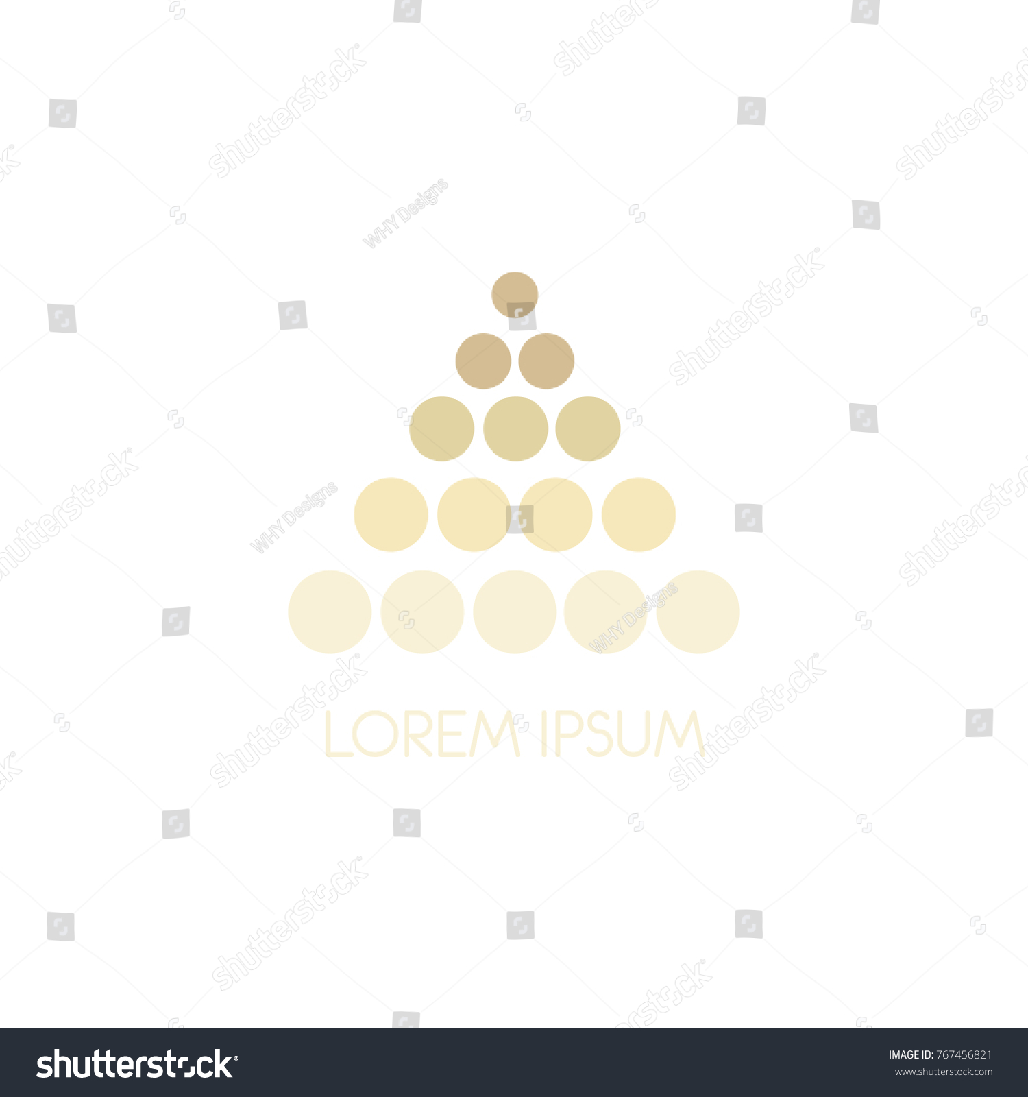 Triangle Logo Pyramid Signs Vector Illustration Stock Vector (Royalty ...
