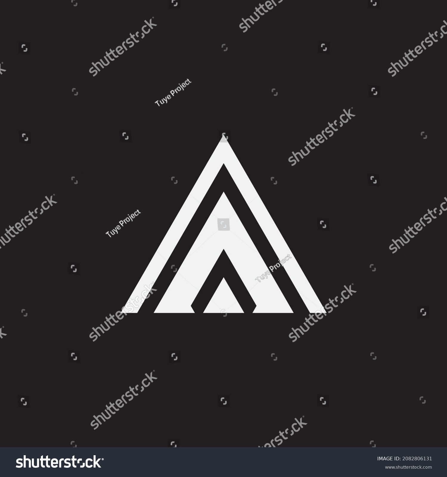 Triangle Monogram Logo Design Letter Truangle Stock Vector (Royalty ...