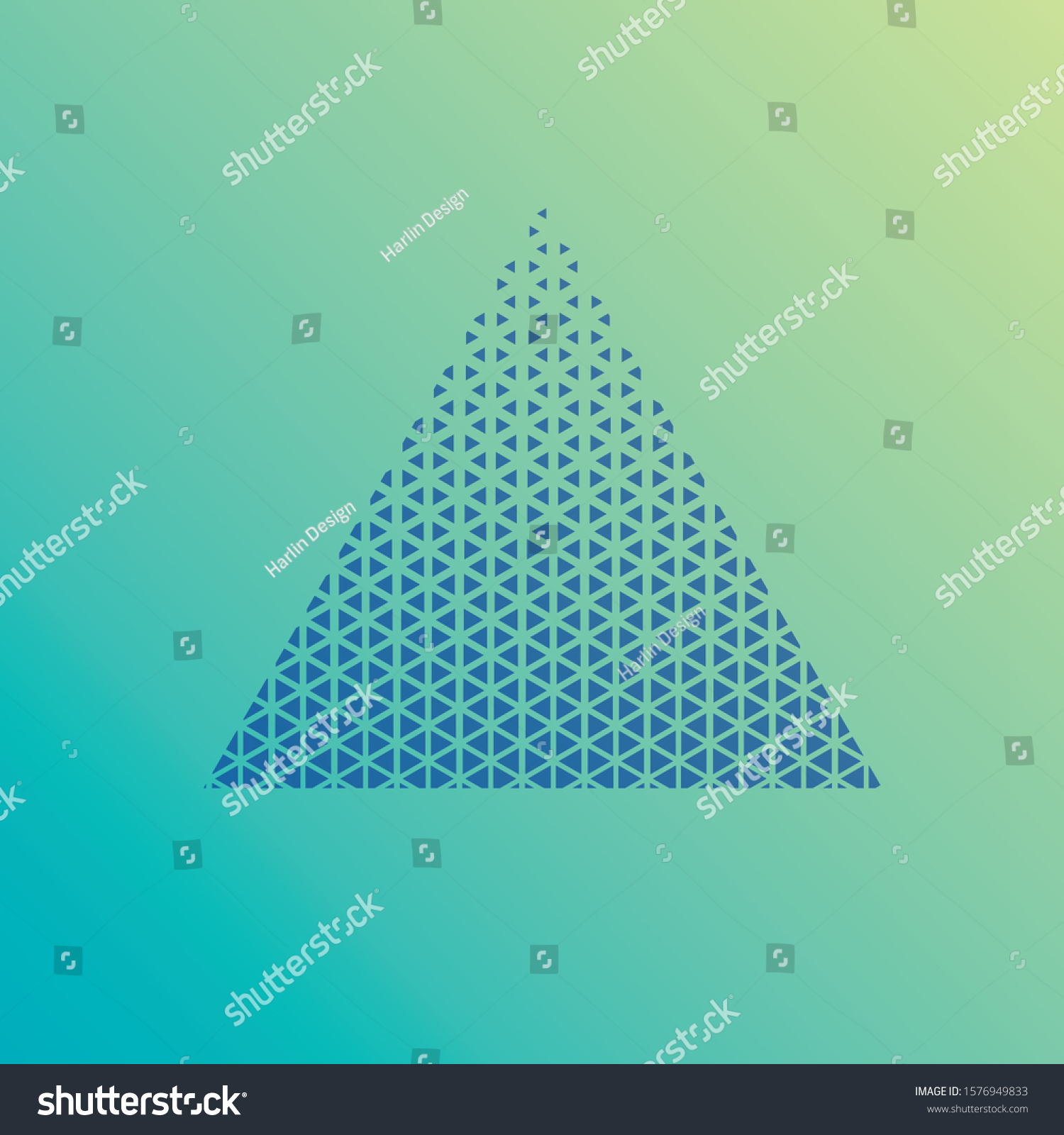 Triangle Pattern Inside Triangle Form Trendy: vector de stock (libre de ...