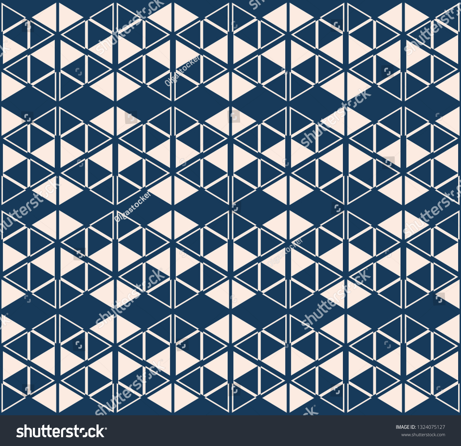Triangle Pattern Vector Geometric Seamless Texture Stock Vector ...