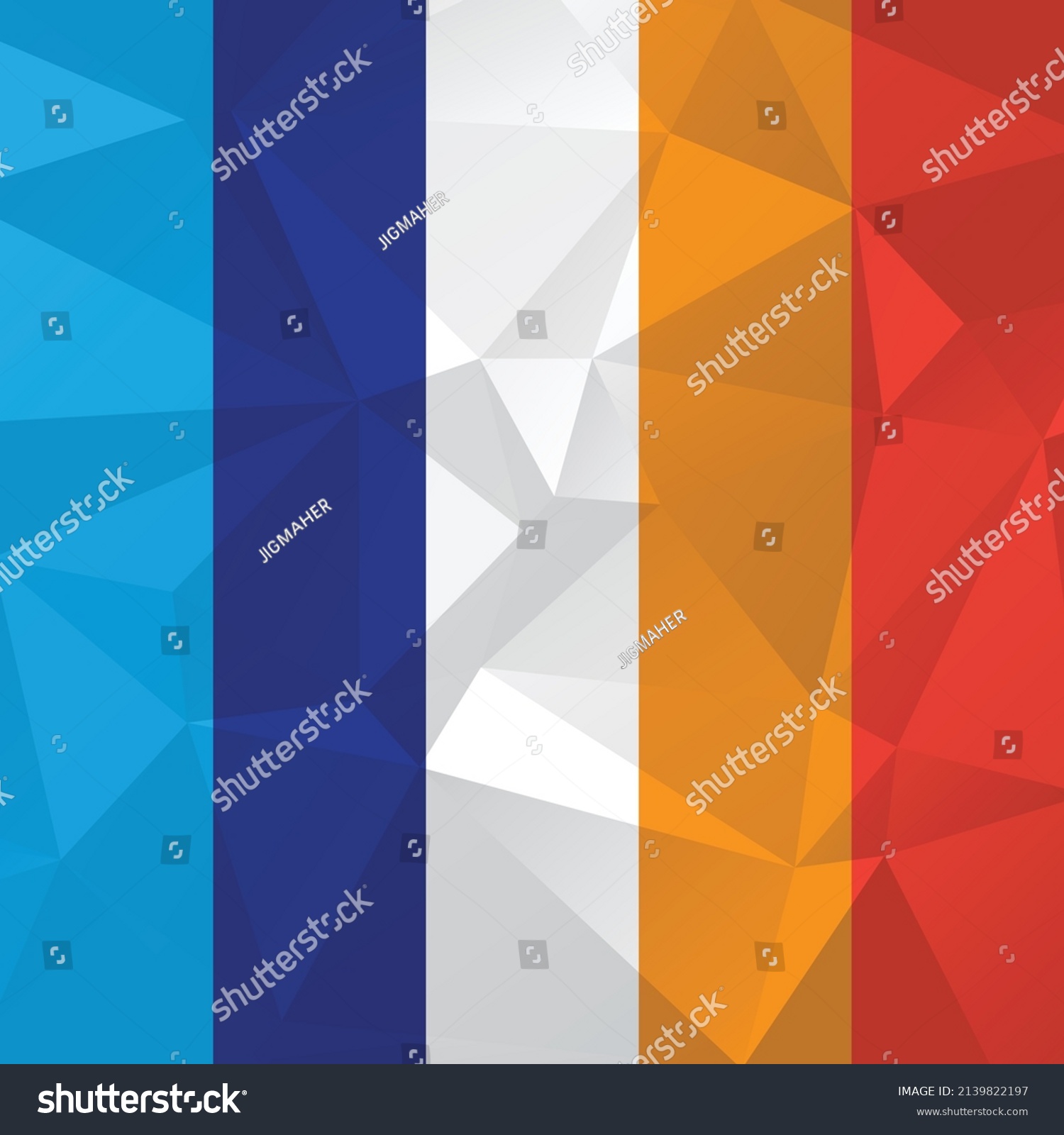 Triangle Polygon Background Multiple Colour Geometric Stock Vector ...