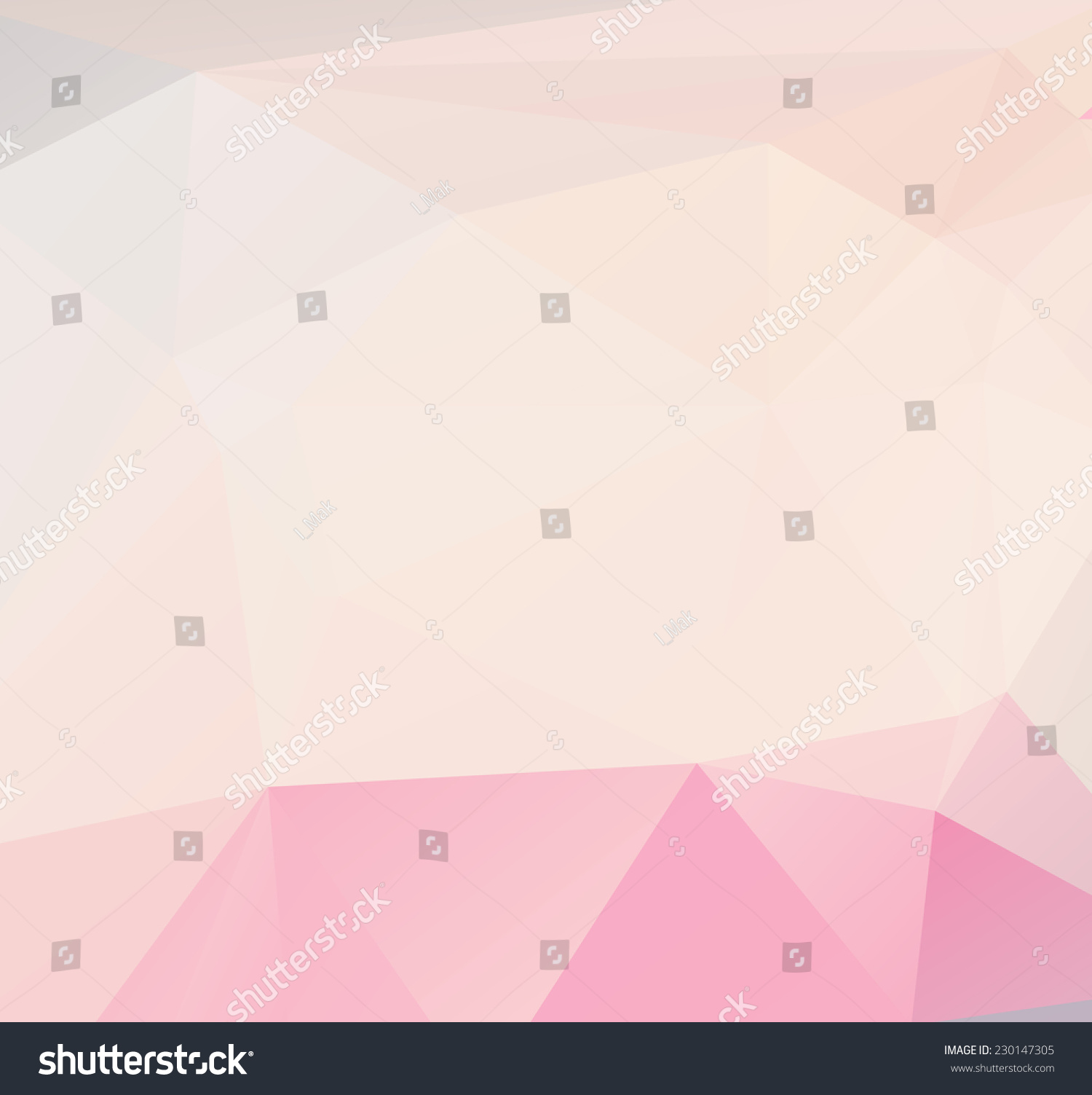 Triangle Shape Background Pastel Color Stock Vector (Royalty Free ...
