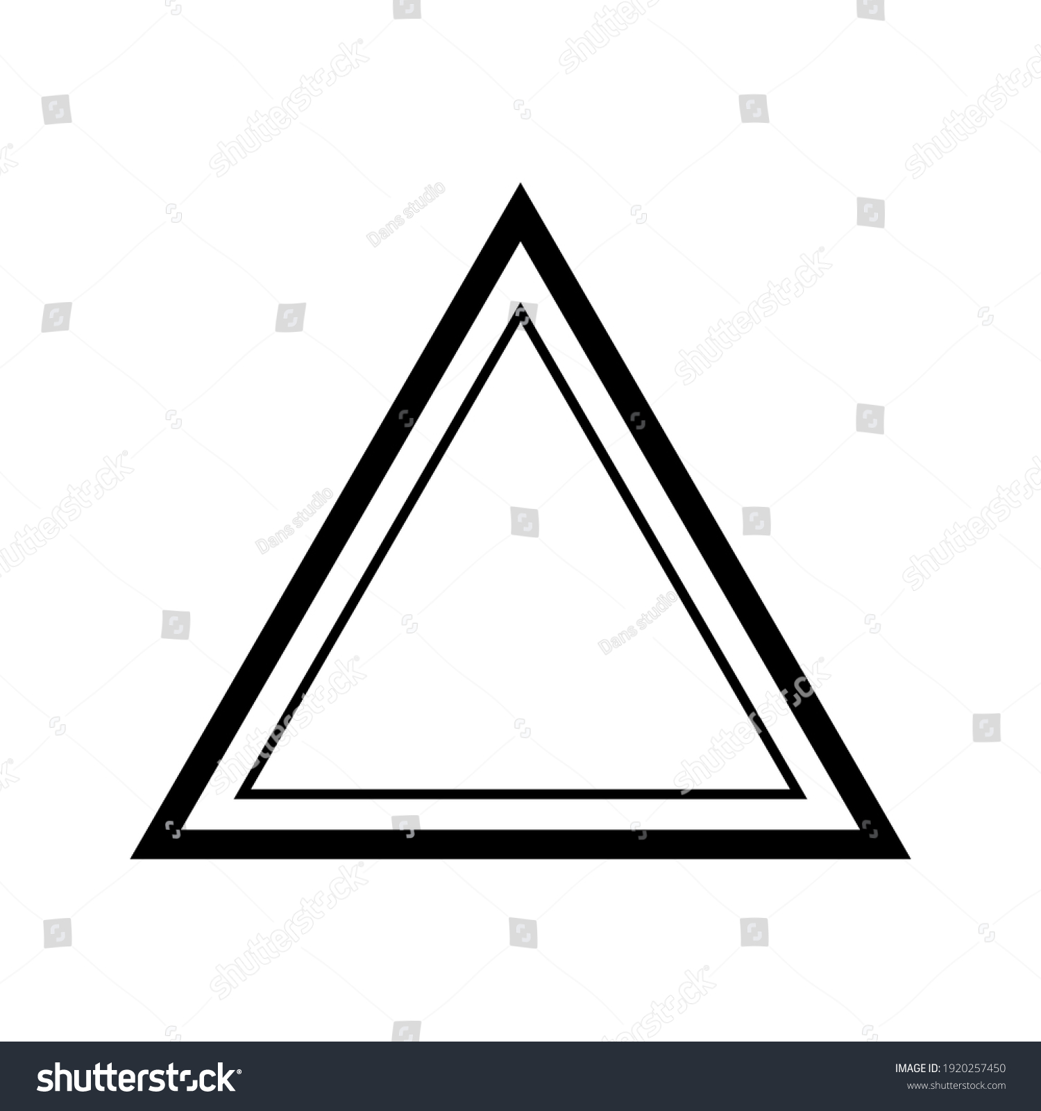Triangle Symbol Design Vector Template On Stock Vector (Royalty Free ...