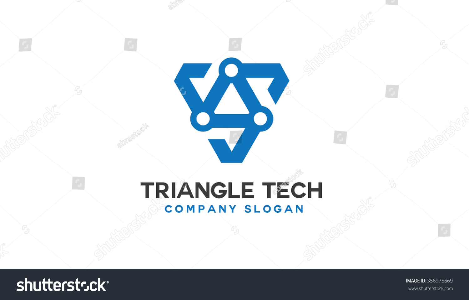 Triangle Technology Logo Vector Symbol Design Stock Vector (Royalty ...