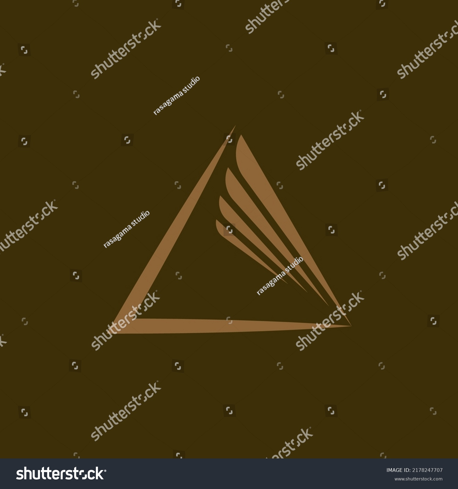 Triangle Wing Logo Delta Fly Logo Stock Vector (Royalty Free ...