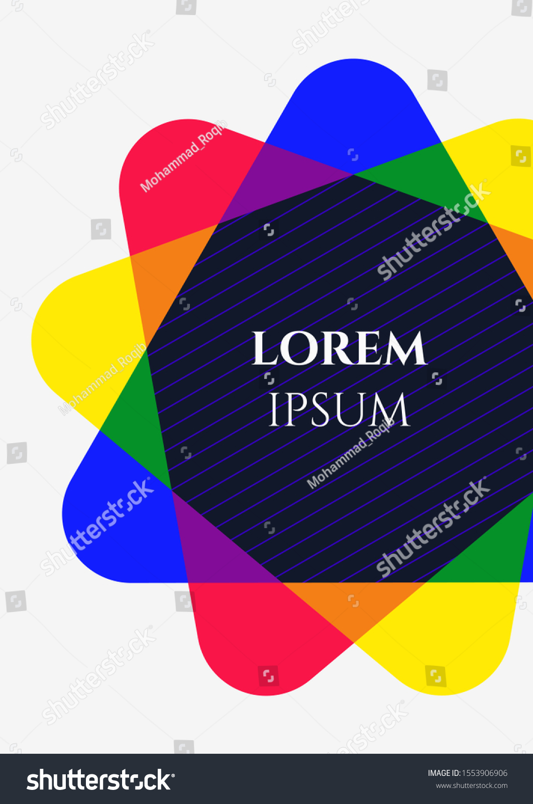 Triangle Cmyk Overlapping Color Stock Vector (Royalty Free) 1553906906 ...