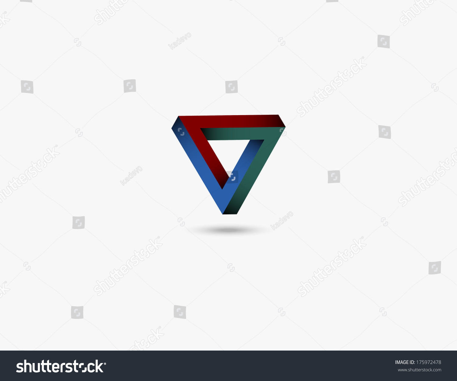 Triangle Optical Illusion Stock Vector (Royalty Free) 175972478 ...