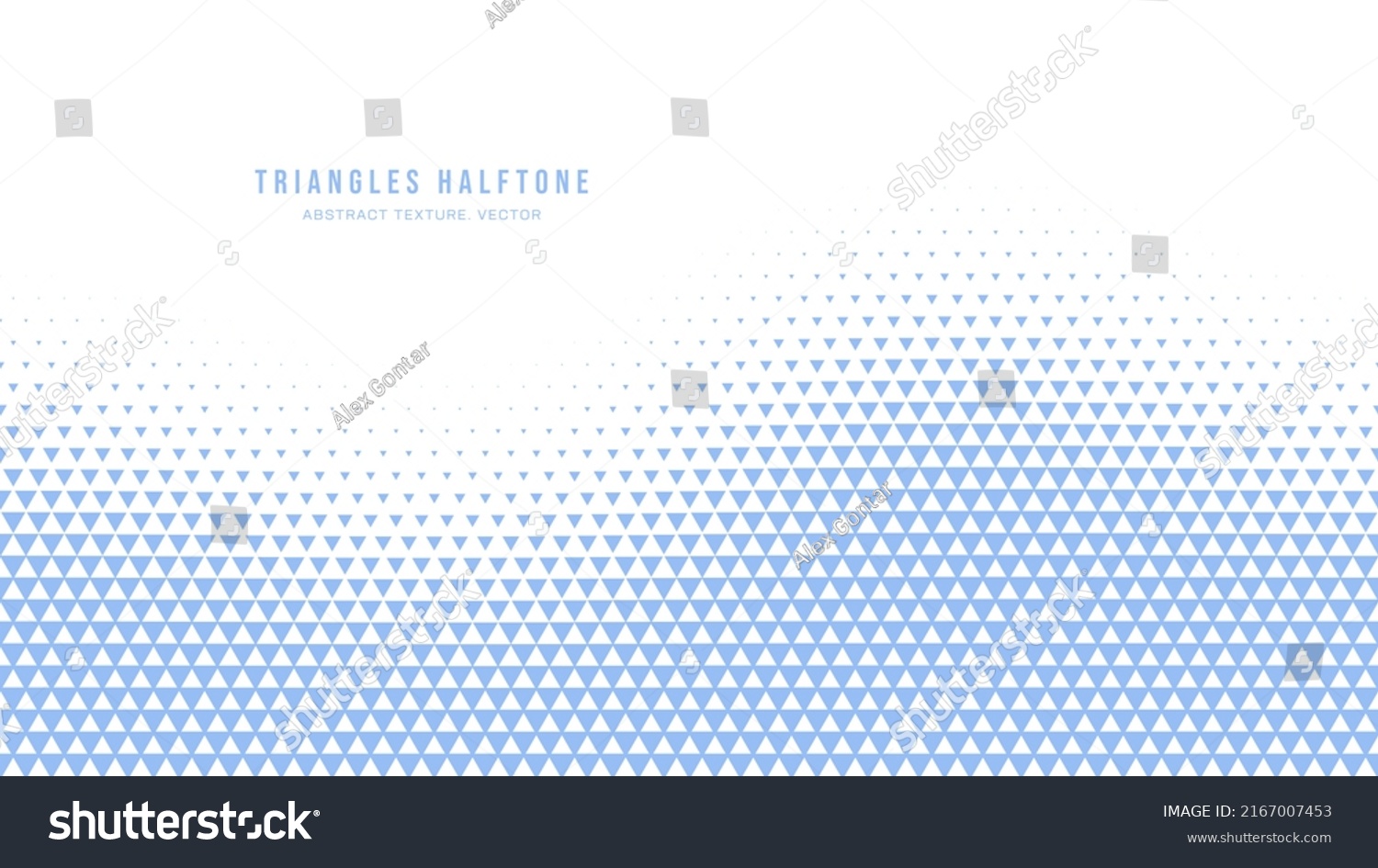 Triangles Halftone Geometric Pattern Abstract Vector Stock Vector (Royalty Free) 2167007453 ...
