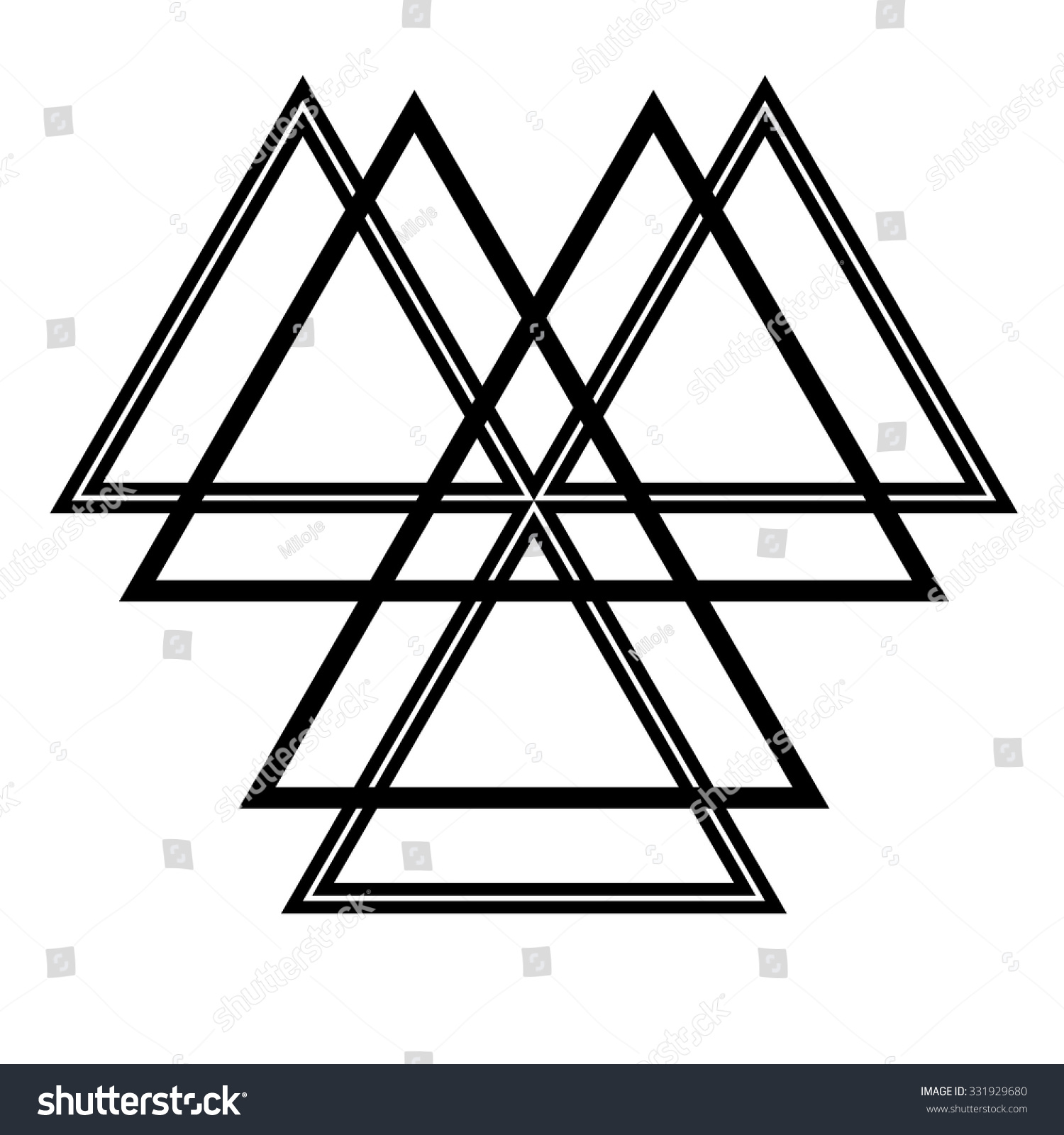 Triangles Lines Design Vector Stock Vector (Royalty Free) 331929680 ...