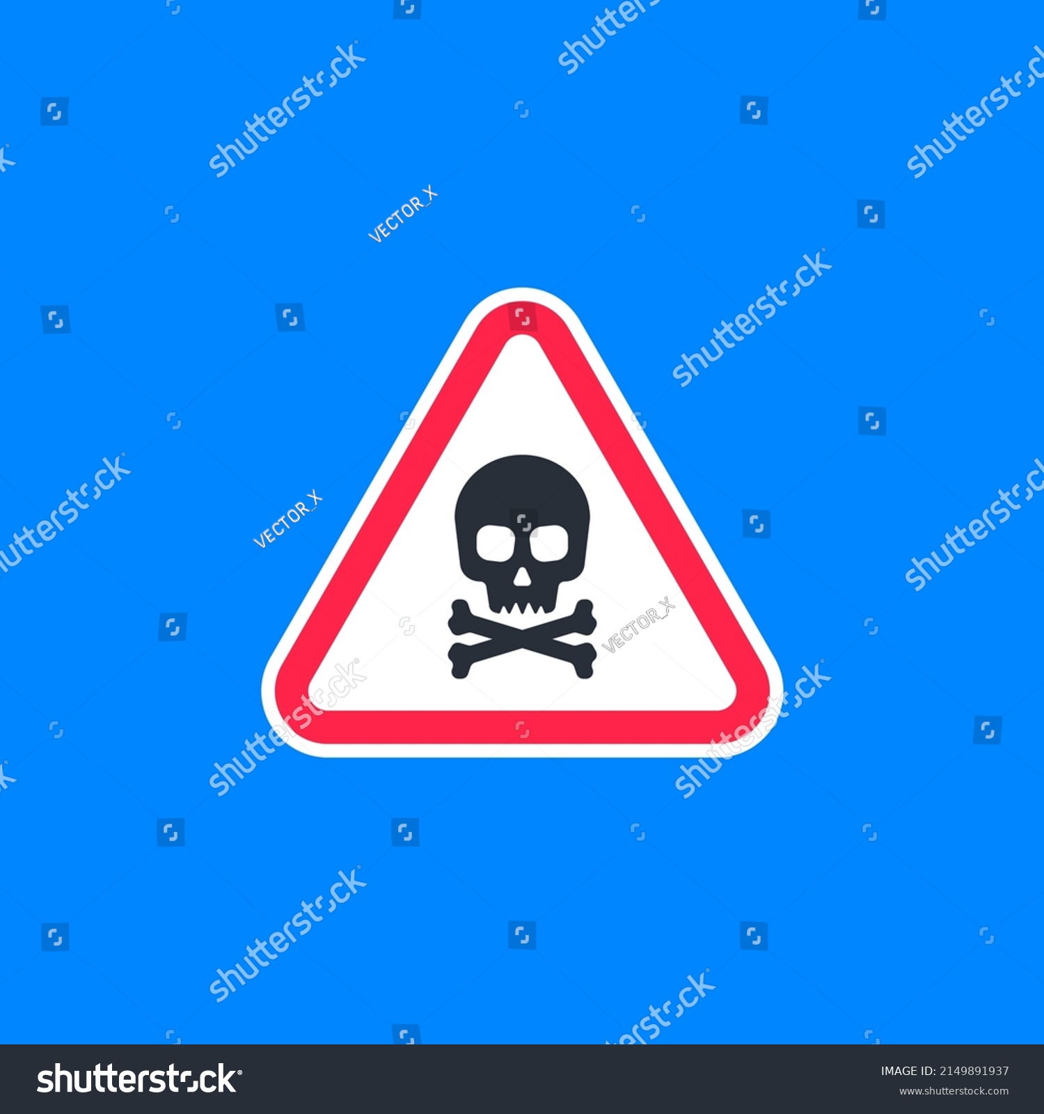 Triangular Red Warning Hazard Symbol Vector Stock Vector (Royalty Free ...