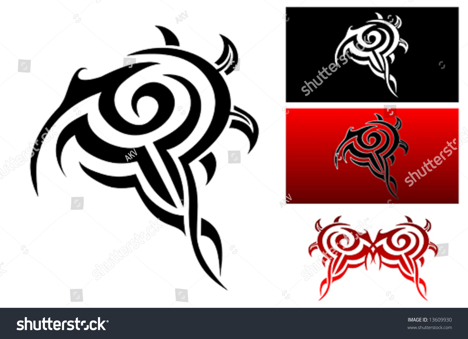 Tribal Art Stock Vector 13609930 : Shutterstock