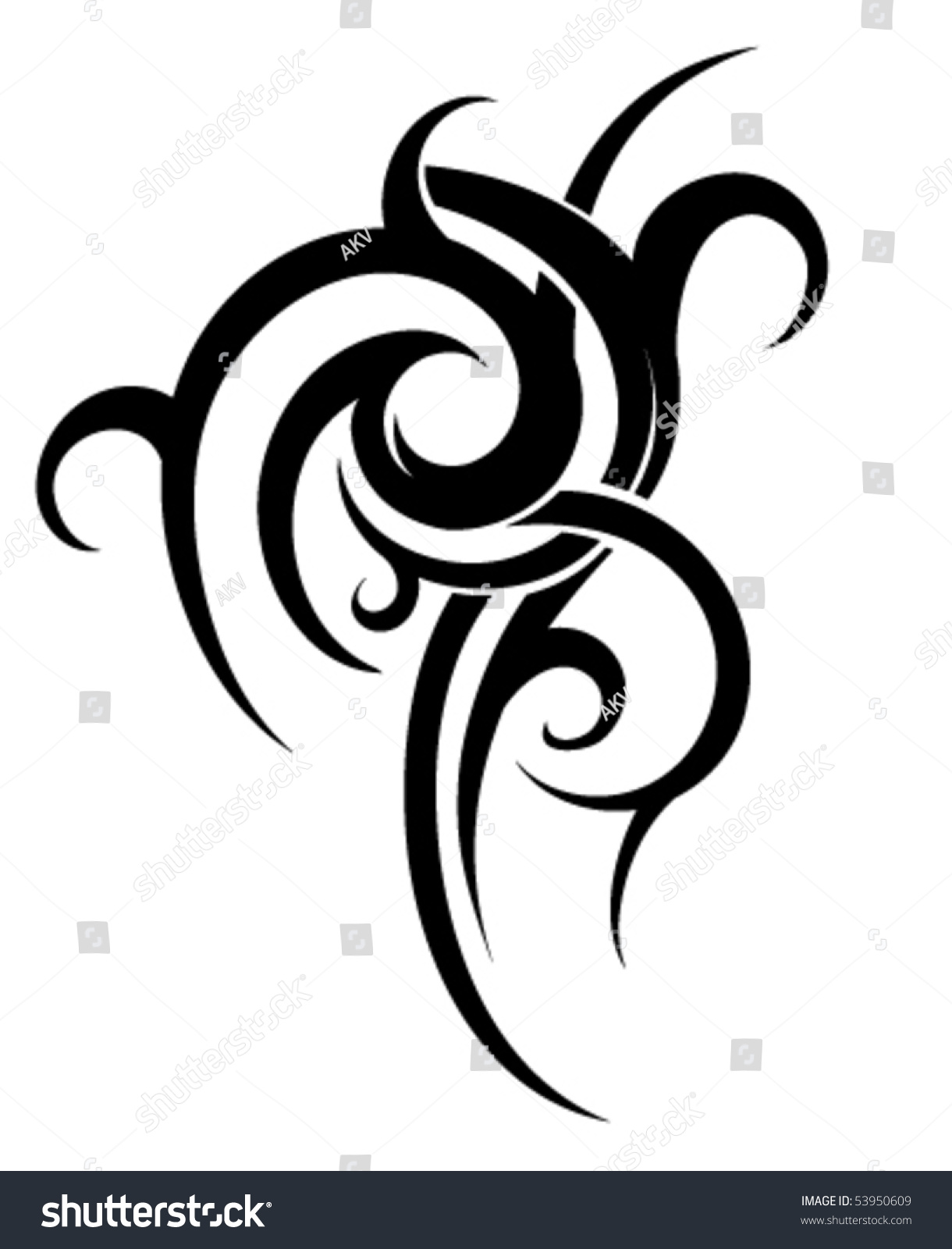 Tribal Art Stock Vector (Royalty Free) 53950609
