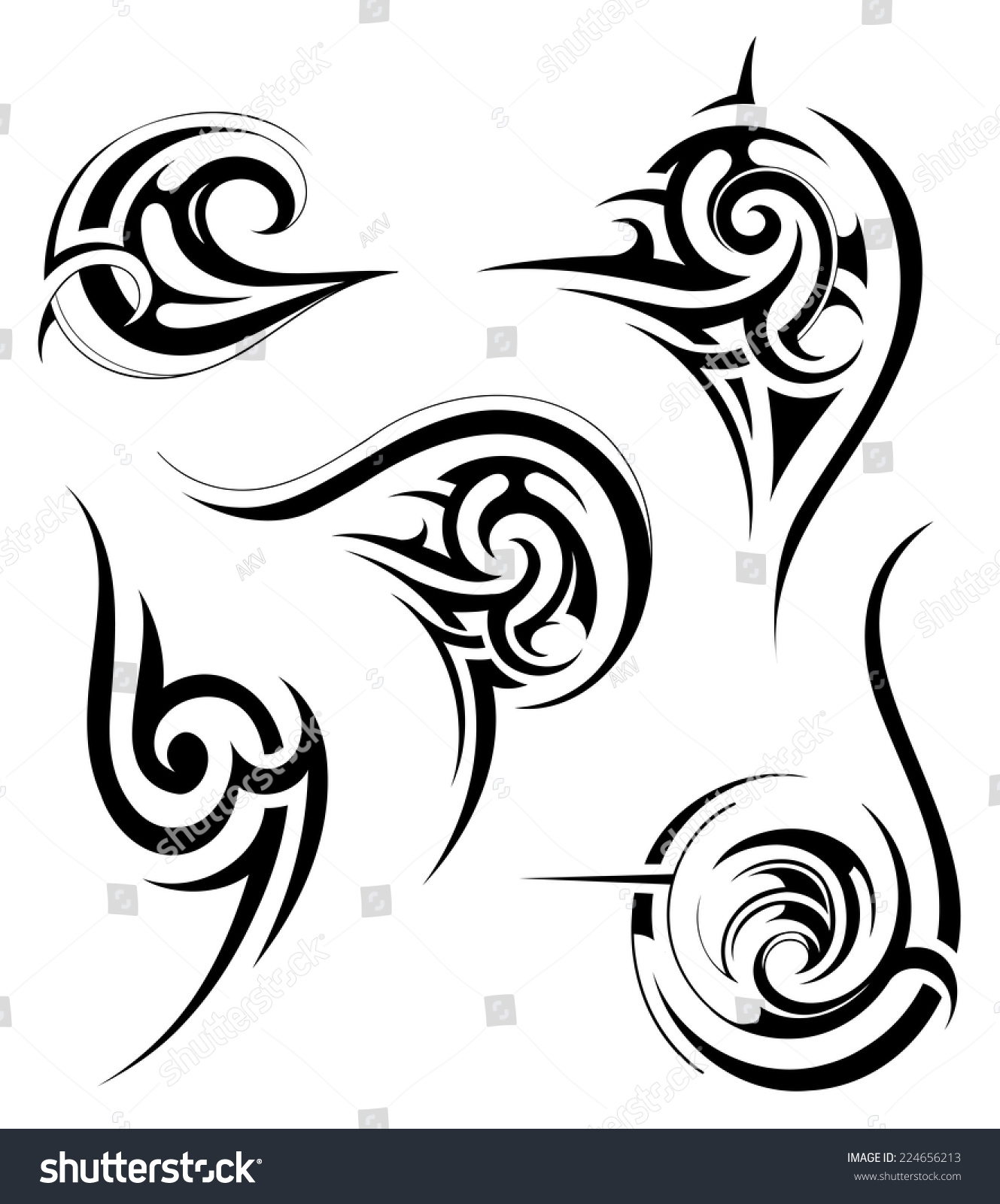 Tribal Design Stock Vector 224656213 : Shutterstock