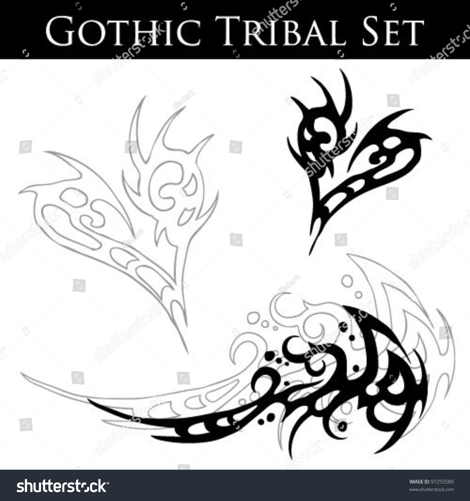 Tribal Element Design Stock Vector (Royalty Free) 97255589 | Shutterstock